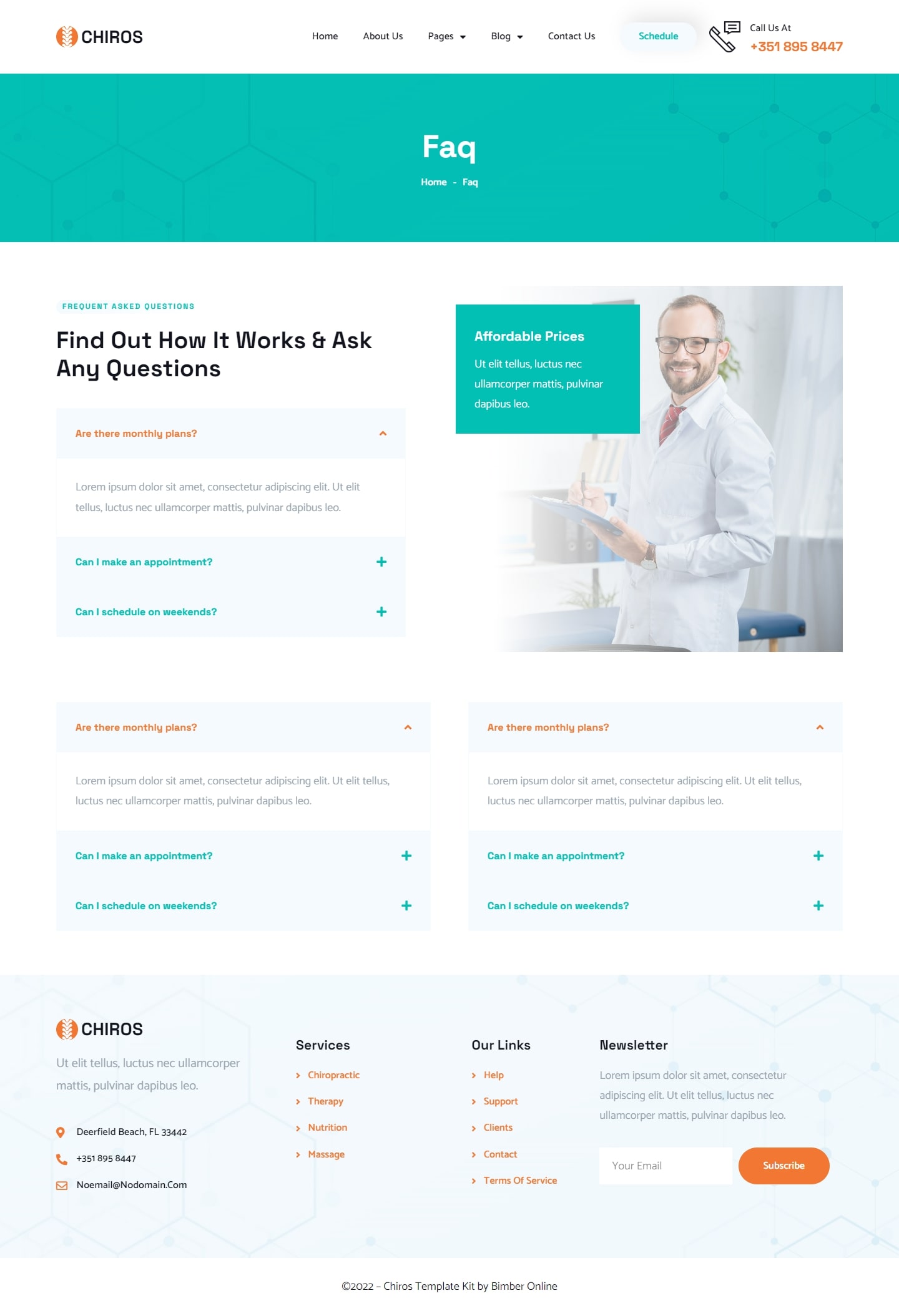 Chiros - Chiropractic Elementor Template Kit by BimberOnline | ThemeForest