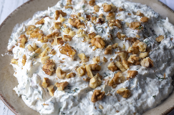 Cherkes tavugu - Chicken on the Circassian In Walnut Sauce (Turkish ...