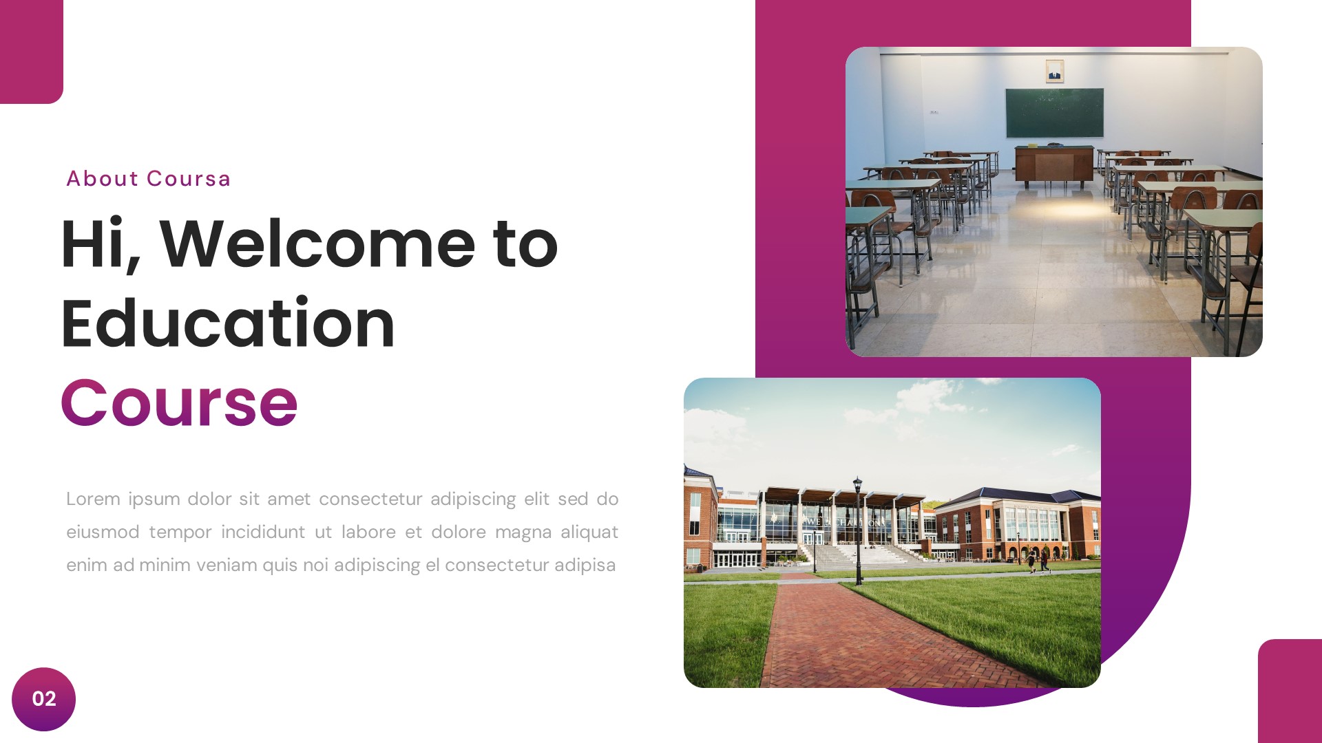 Coursa - Education PowerPoint Template, Presentation Templates ...