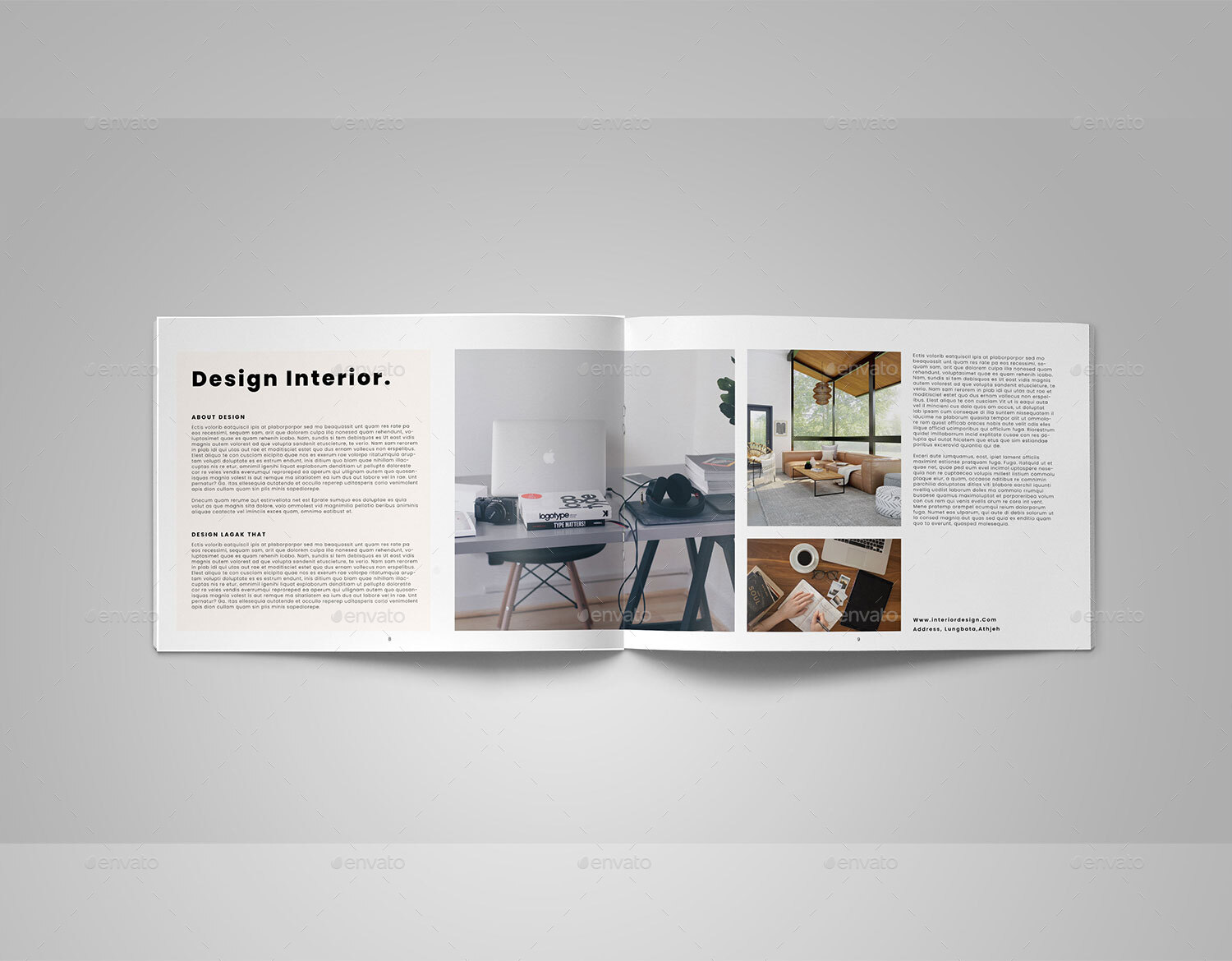 Interior Portfolio Template, Print Templates | GraphicRiver