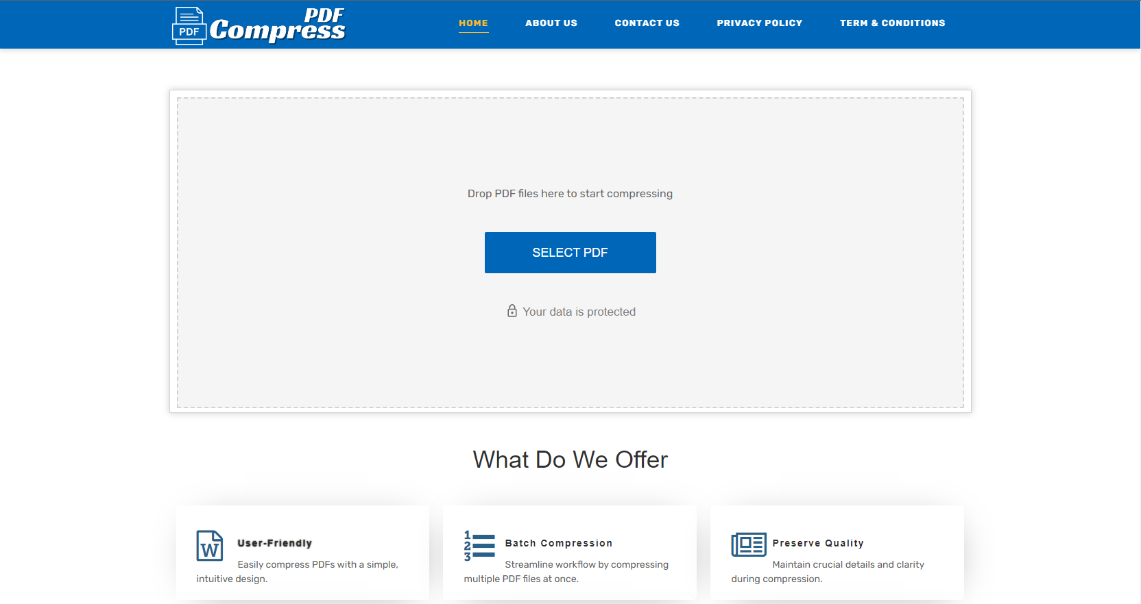 Compress PDF - Blogger Tool Template by Amanetali44 | CodeCanyon