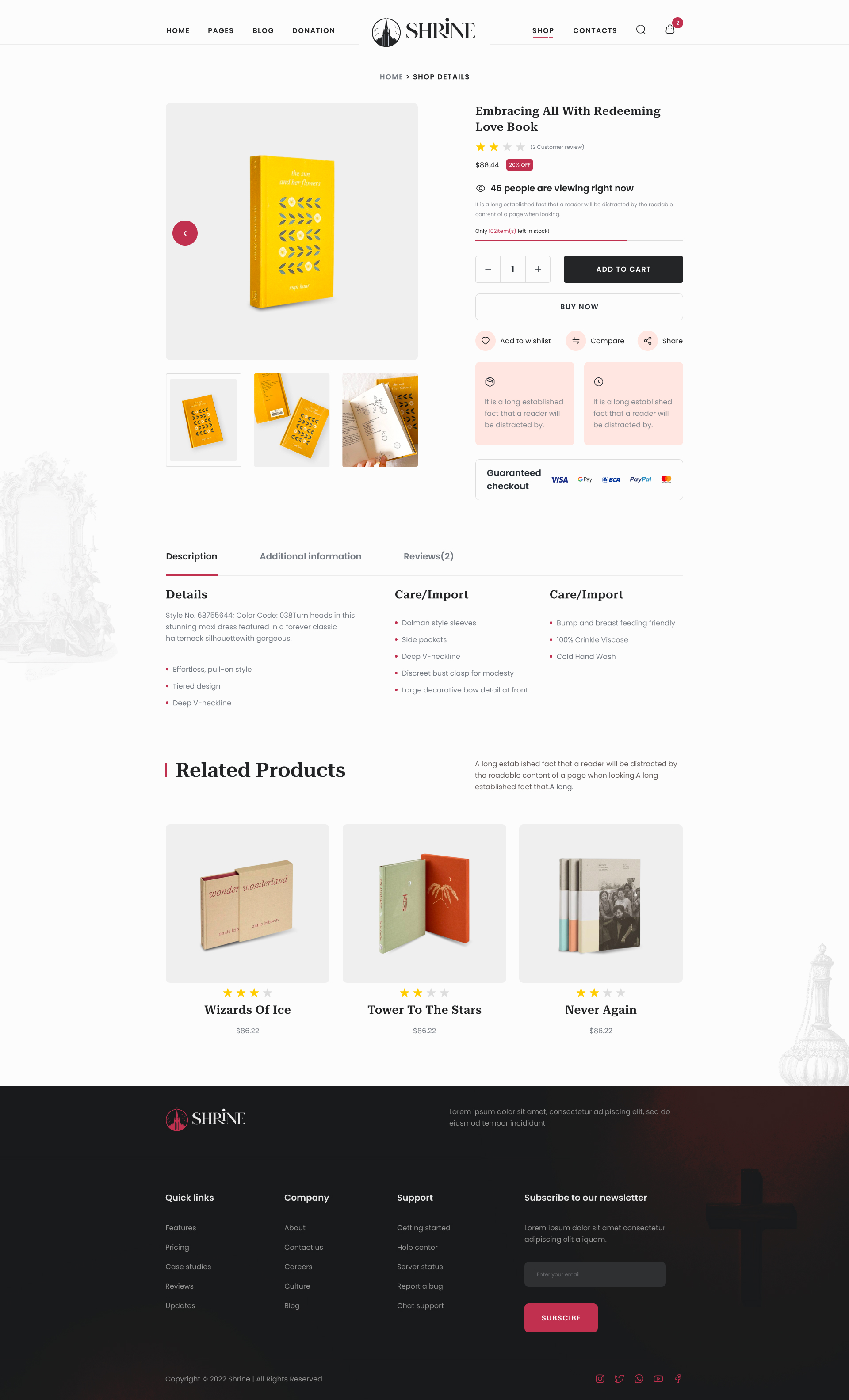 Shrine | Church Website Figma Template by WordPress-Studio | ThemeForest