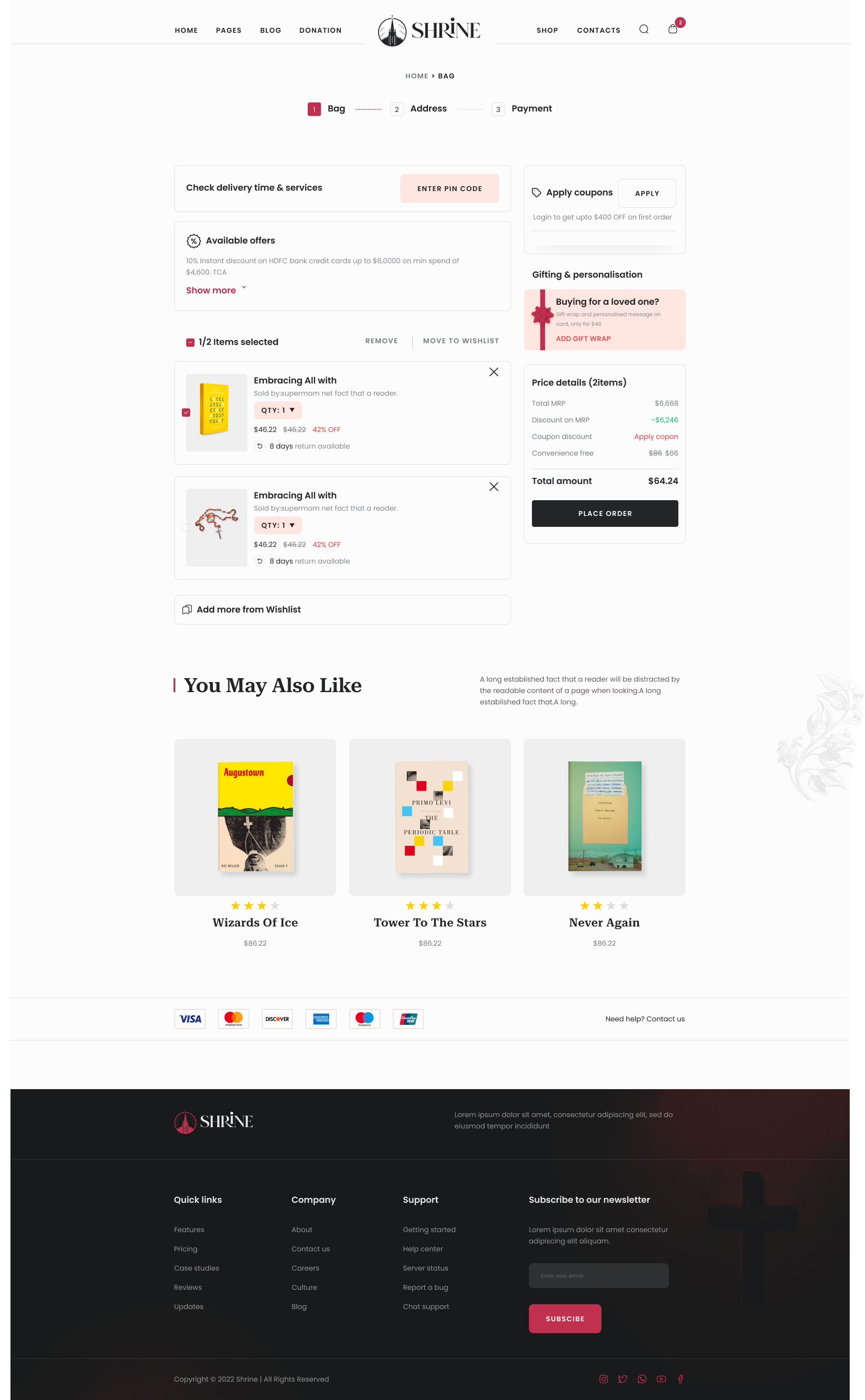 Shrine | Church Website Figma Template by WordPress-Studio | ThemeForest