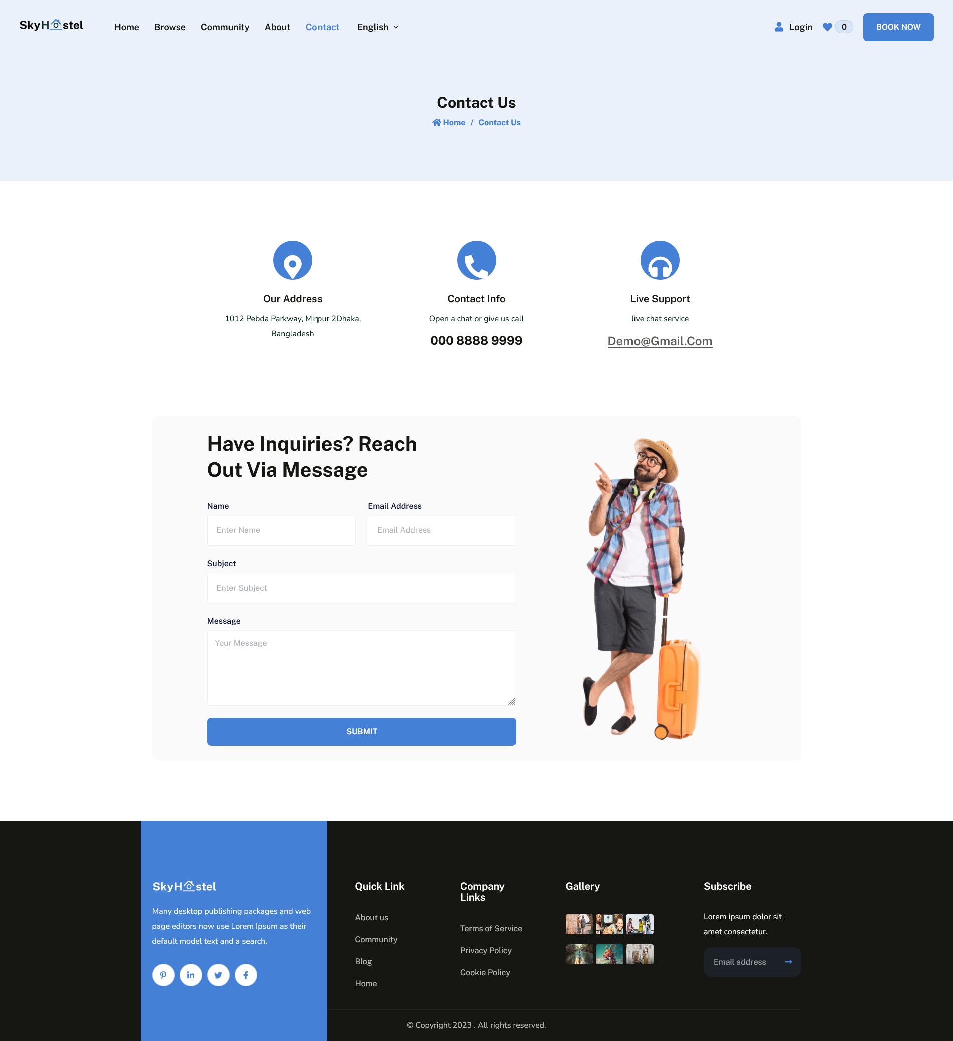 SkyHostel - SaaS Hostel Booking Platform by wStacks | CodeCanyon