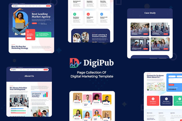 Digipub - Digital Marketing Elementor Template Kit by stairtheme ...