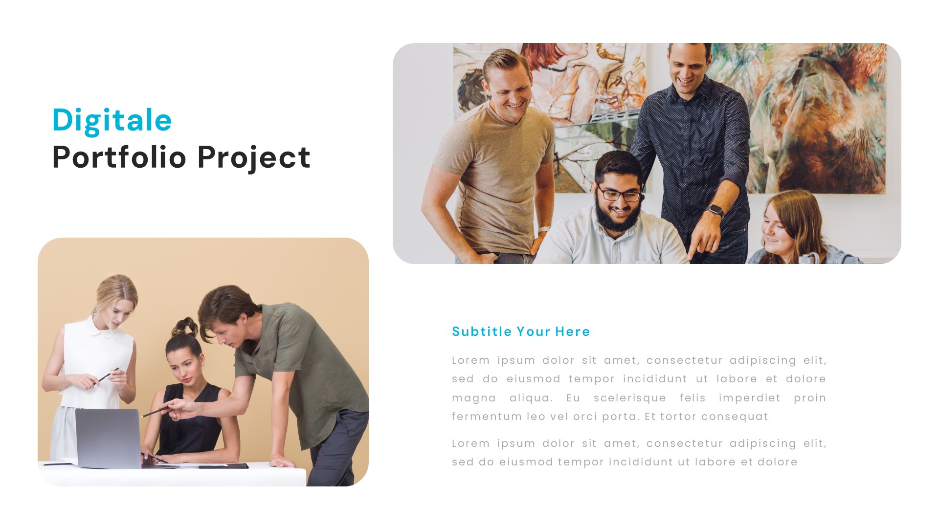 Digitale – Digital Agency PowerPoint Template, Presentation Templates