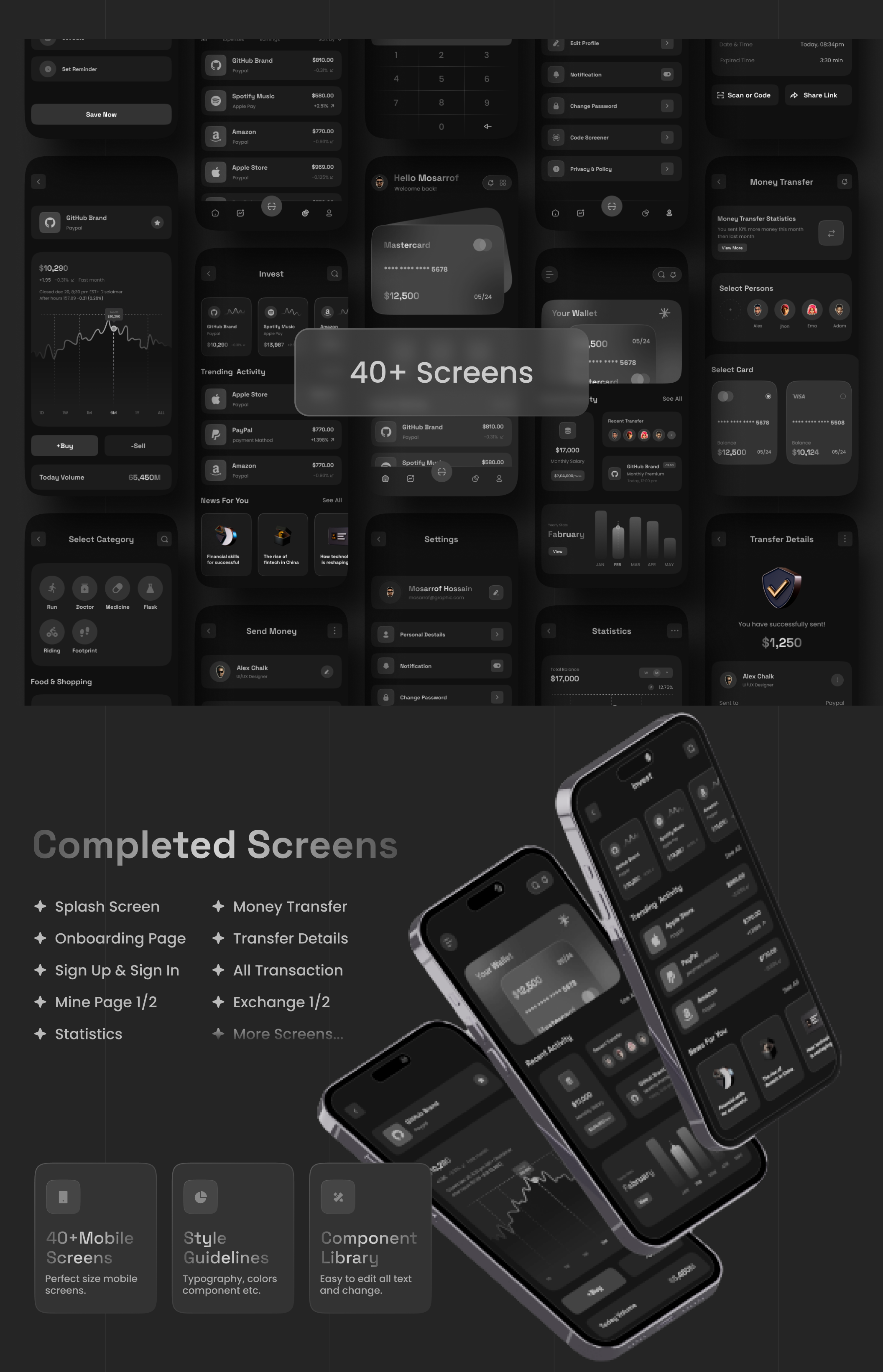 payUp - Finance Mobile App UI Kit by pixleslab | ThemeForest