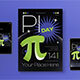 Black Modern Pi Day Flyer Set, Print Templates | GraphicRiver
