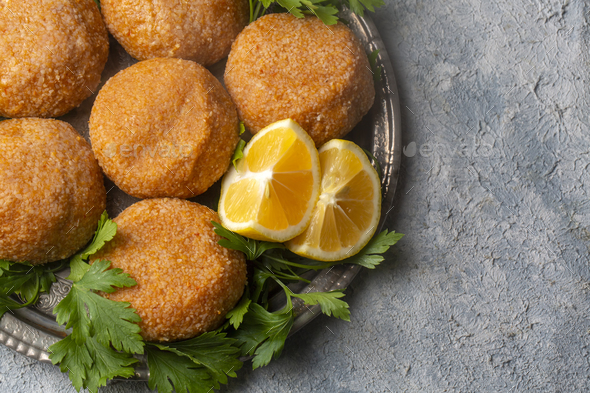 Kibbeh is a popular dish in Middle Eastern cuisine (Turkish name; icli ...