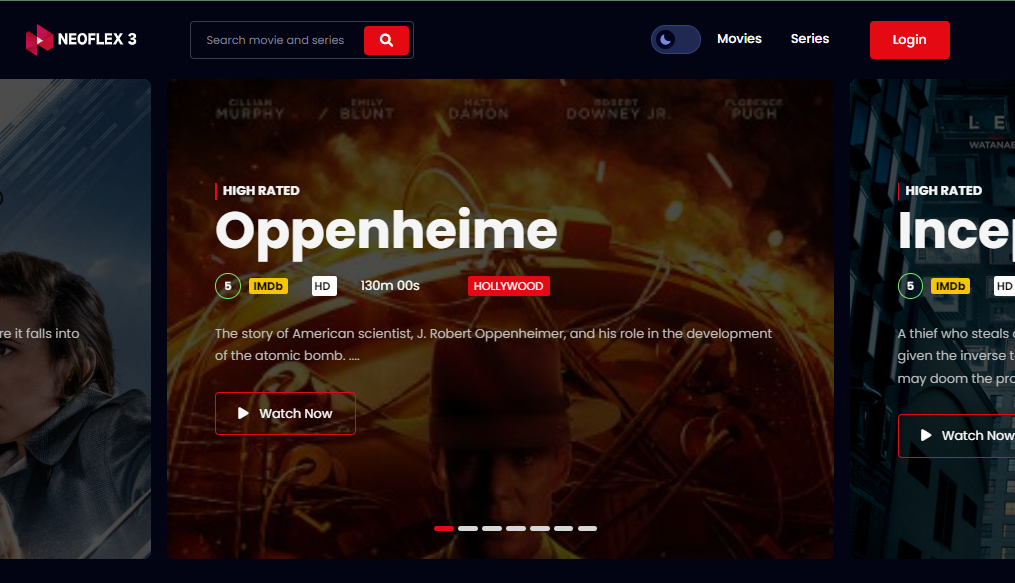 Neoflex 3 - Laravel Movie, Video, TV Series Streaming & Subscription Portal CMS by Creativeitem