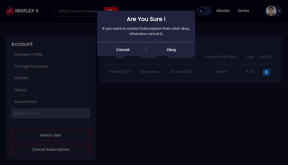 Neoflex 3 - Laravel Movie, Video, TV Series Streaming & Subscription Portal CMS by Creativeitem