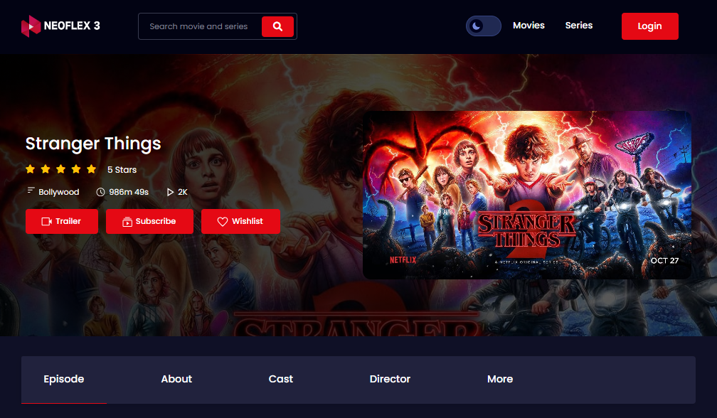 Neoflex 3 - Laravel Movie, Video, TV Series Streaming & Subscription ...
