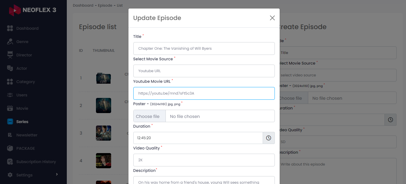 Neoflex 3 - Laravel Movie, Video, TV Series Streaming & Subscription ...