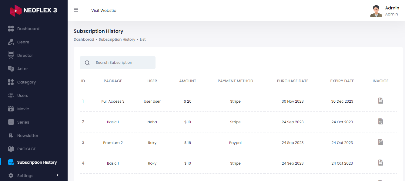 Neoflex 3 - Laravel Movie, Video, TV Series Streaming & Subscription Portal CMS by Creativeitem