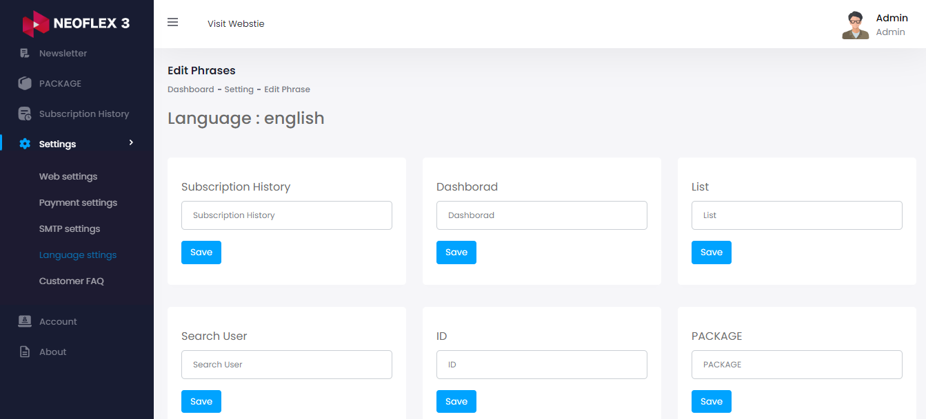 Neoflex 3 - Laravel Movie, Video, TV Series Streaming & Subscription Portal CMS by Creativeitem