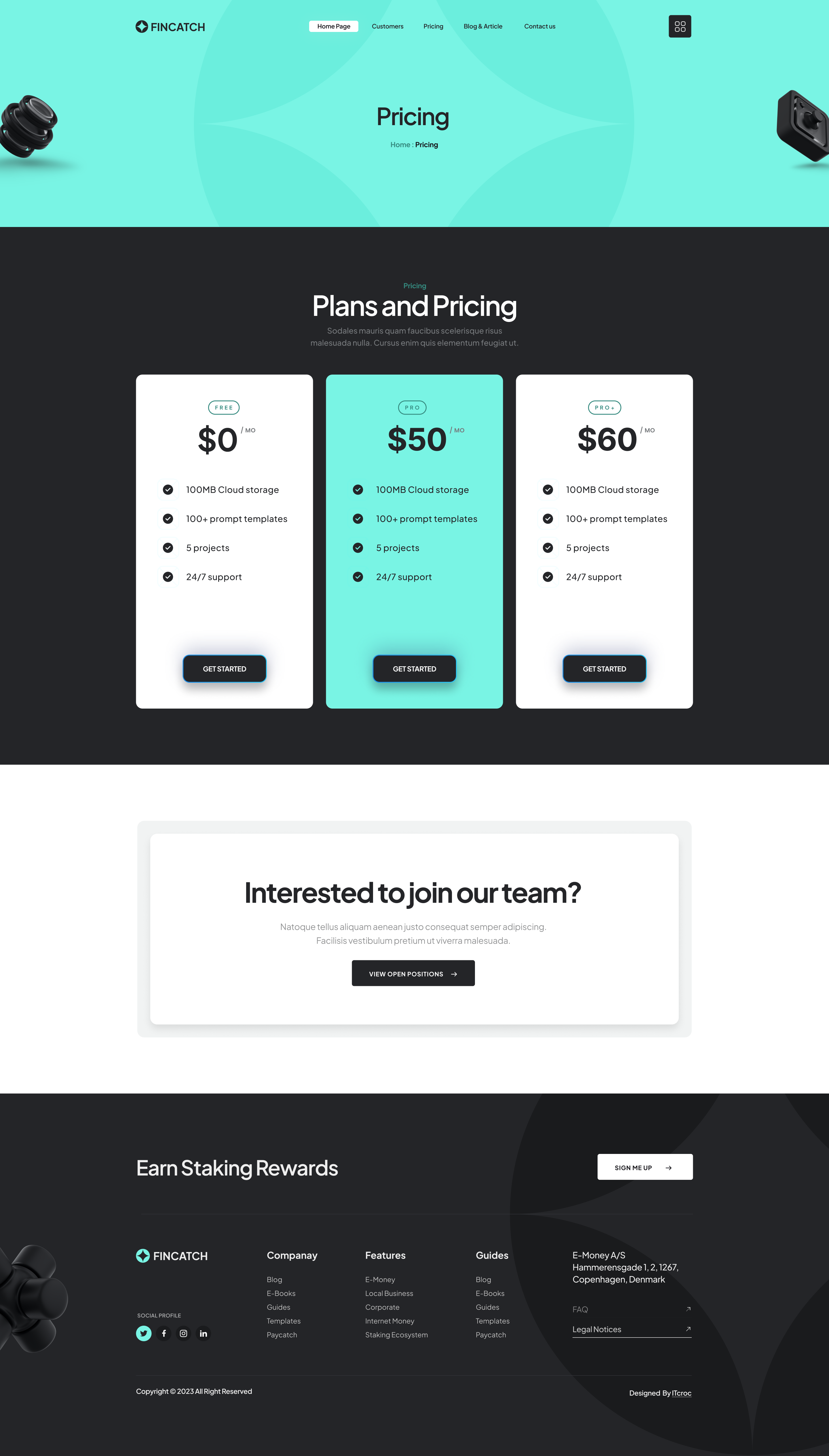 Fincatch - Banking, Finance And Fintech Figma Template by ITcroc ...