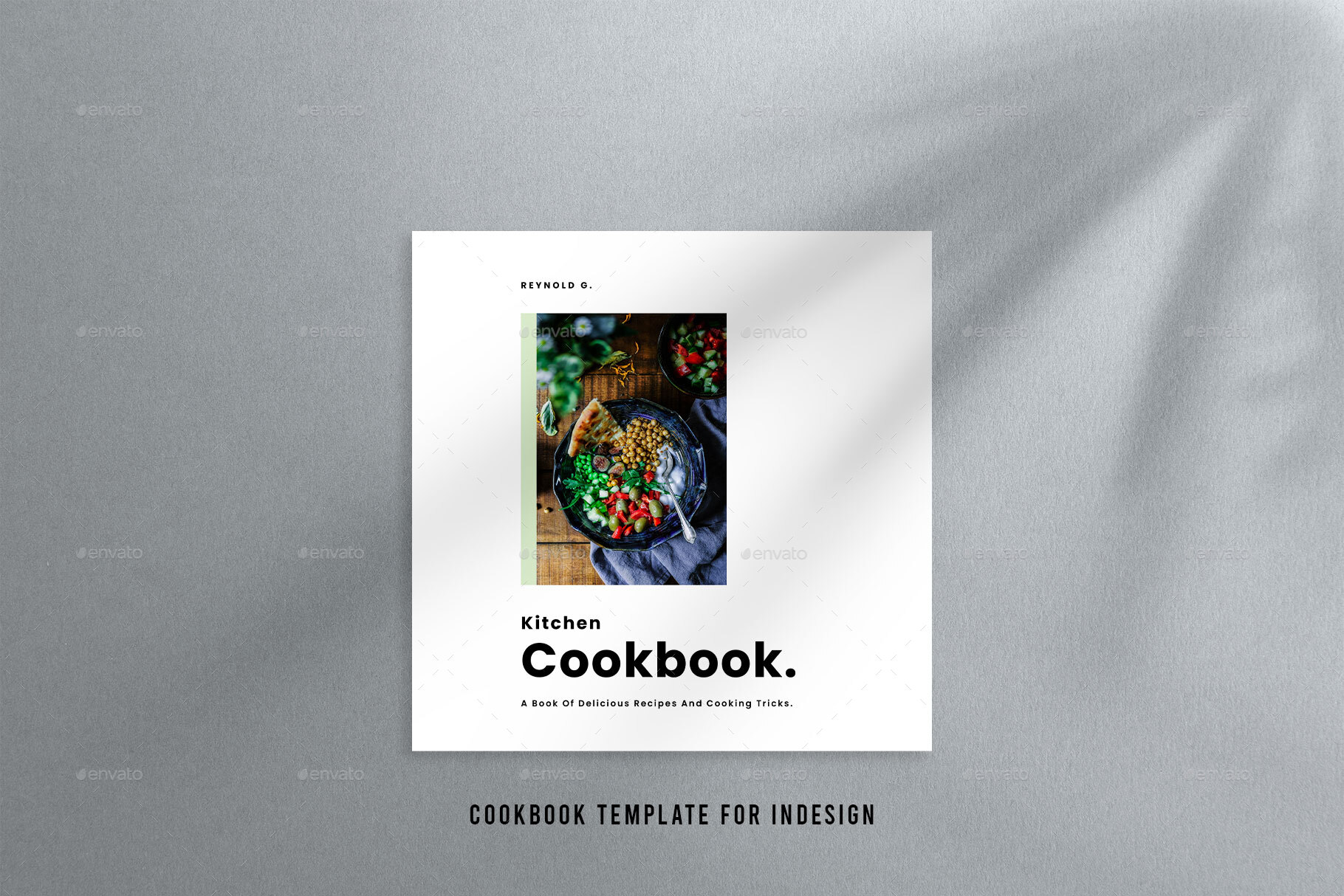 Square Cookbook Template, Print Templates | GraphicRiver