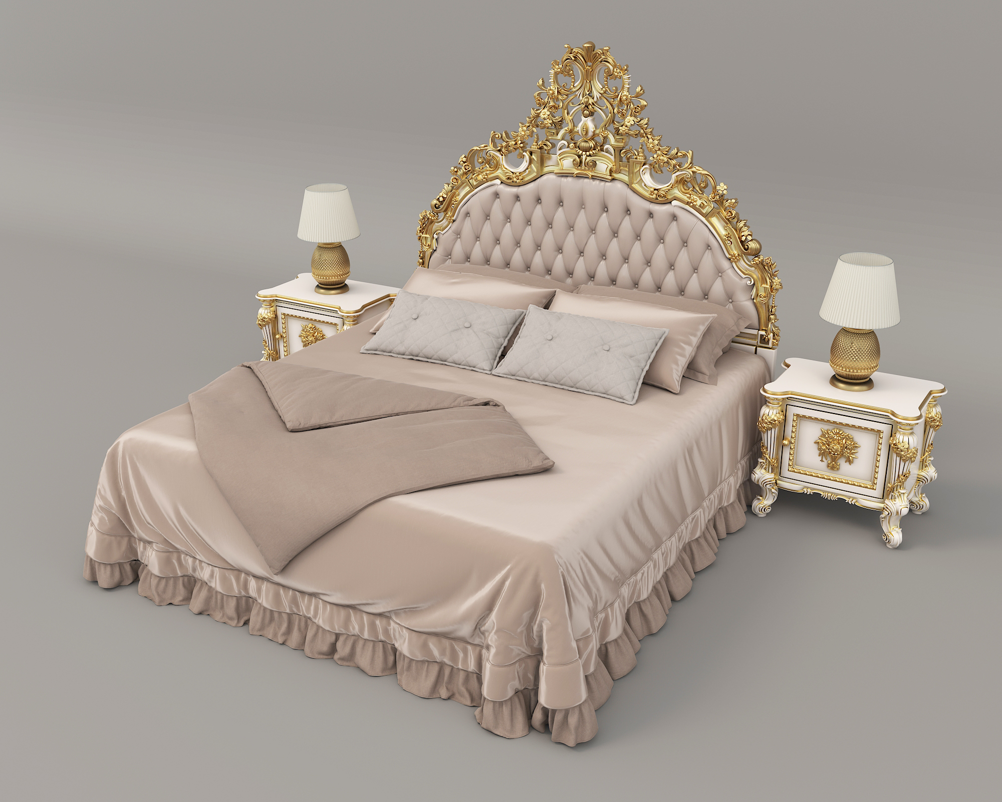 Classic Style Bed Set 29 by nhattuankts | 3DOcean