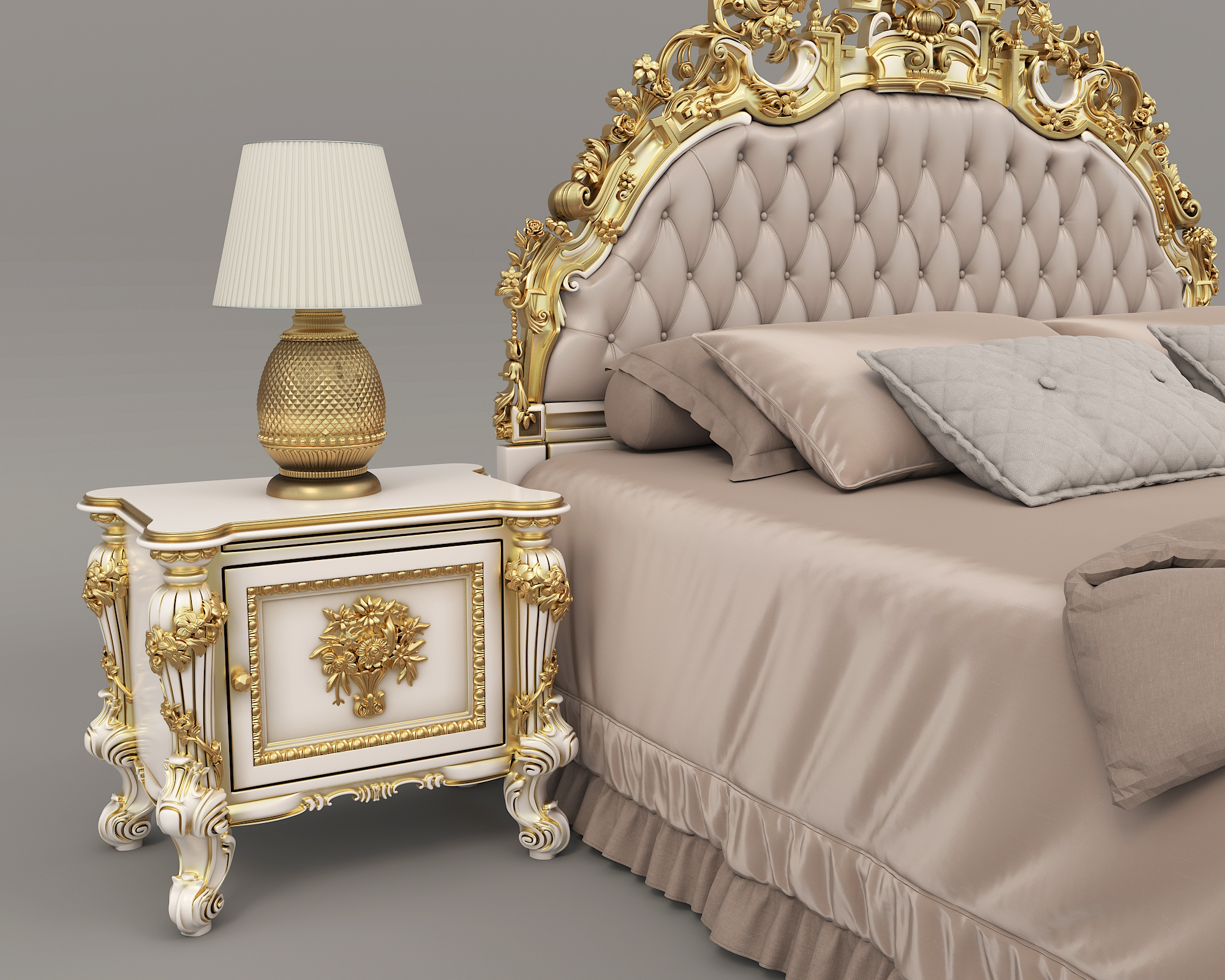 Classic Style Bed Set 29 by nhattuankts | 3DOcean