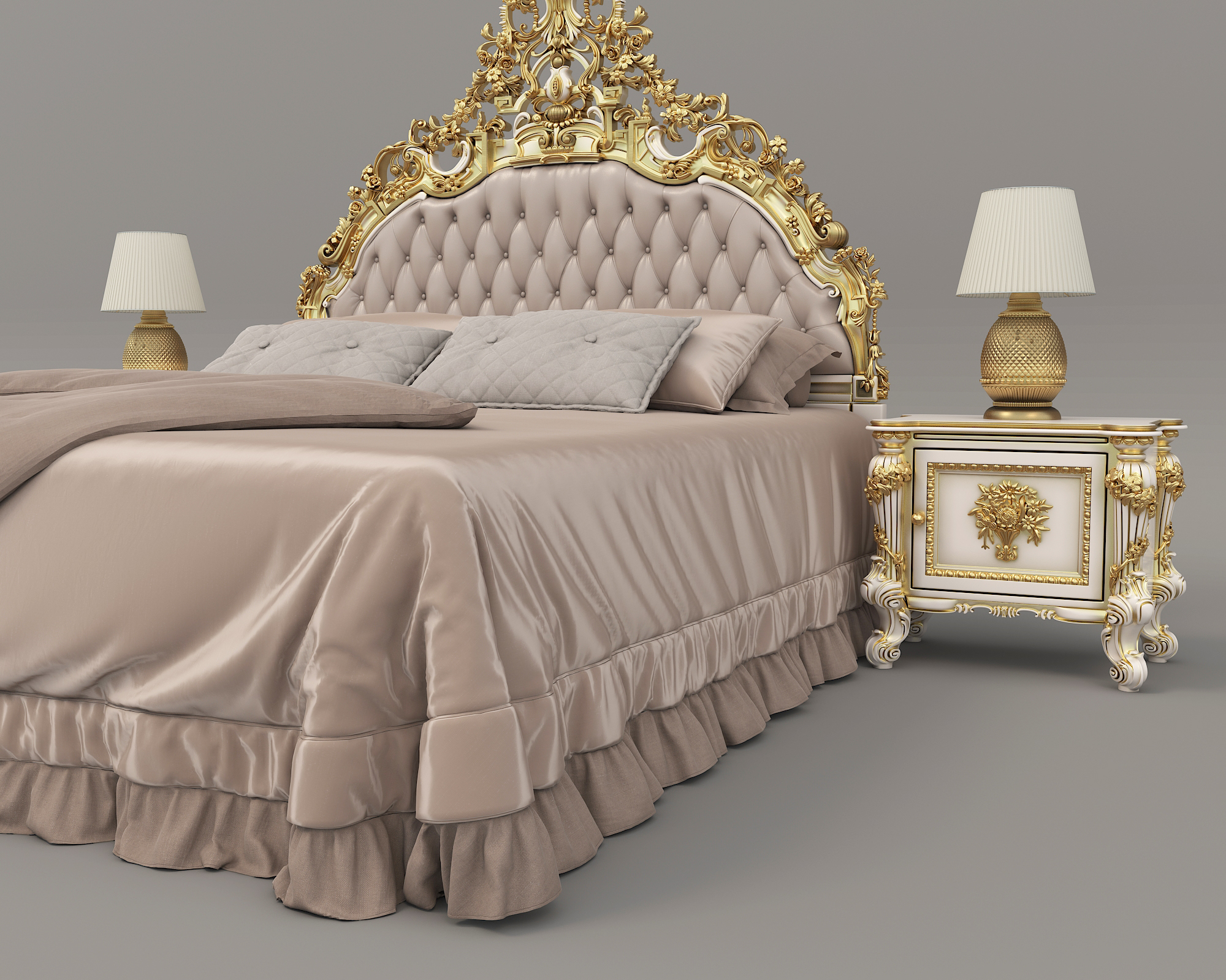 Classic Style Bed Set 29 by nhattuankts | 3DOcean