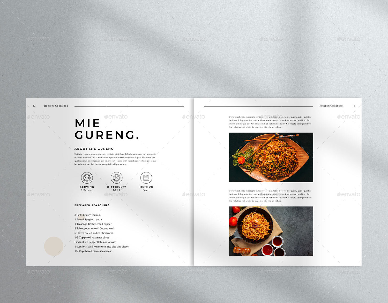 Recipe Cookbook Template, Print Templates | GraphicRiver