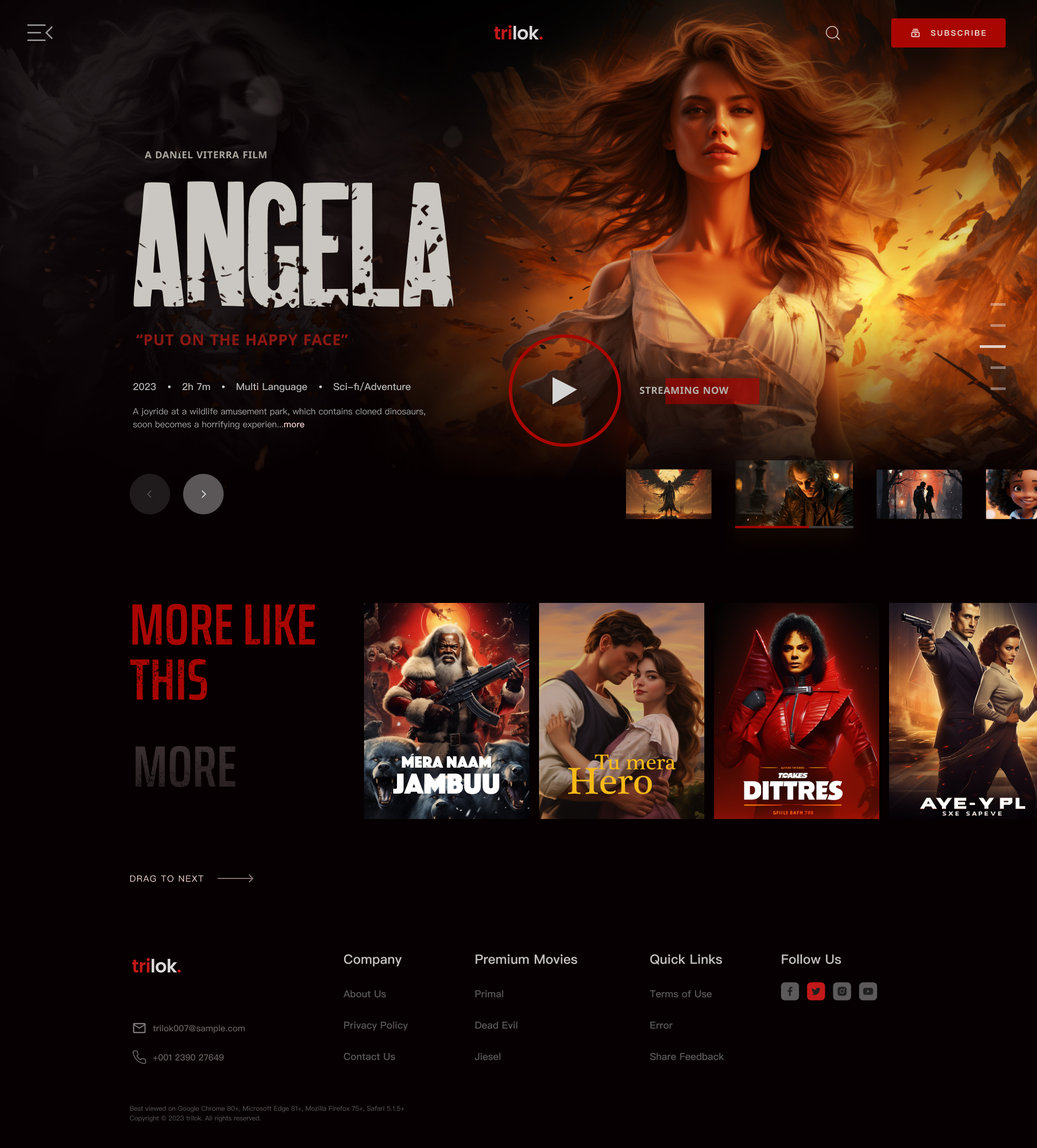 Trilok | OTT Platform Figma Template by WordPress-Studio | ThemeForest