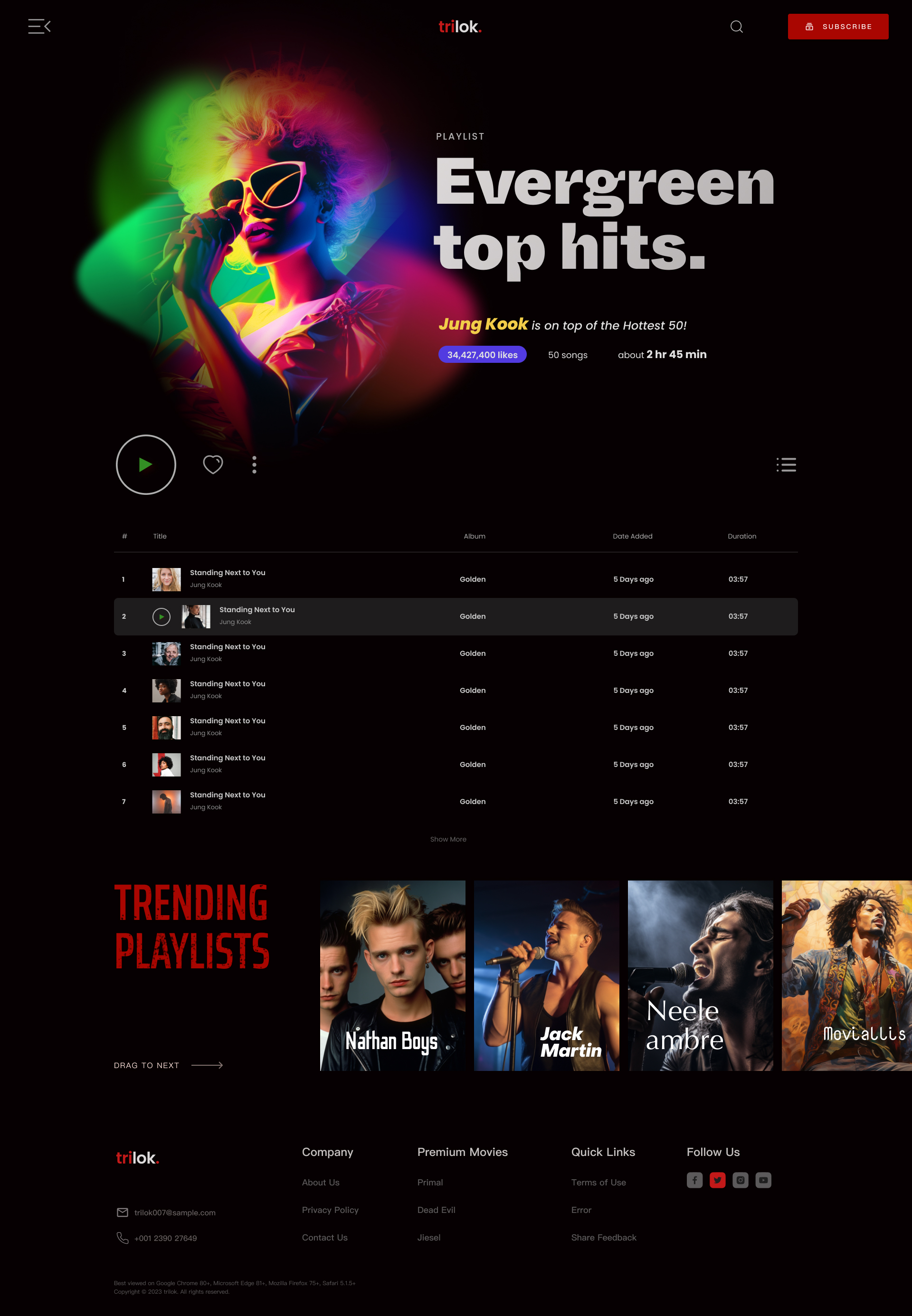 Trilok | OTT Platform Figma Template by WordPress-Studio | ThemeForest