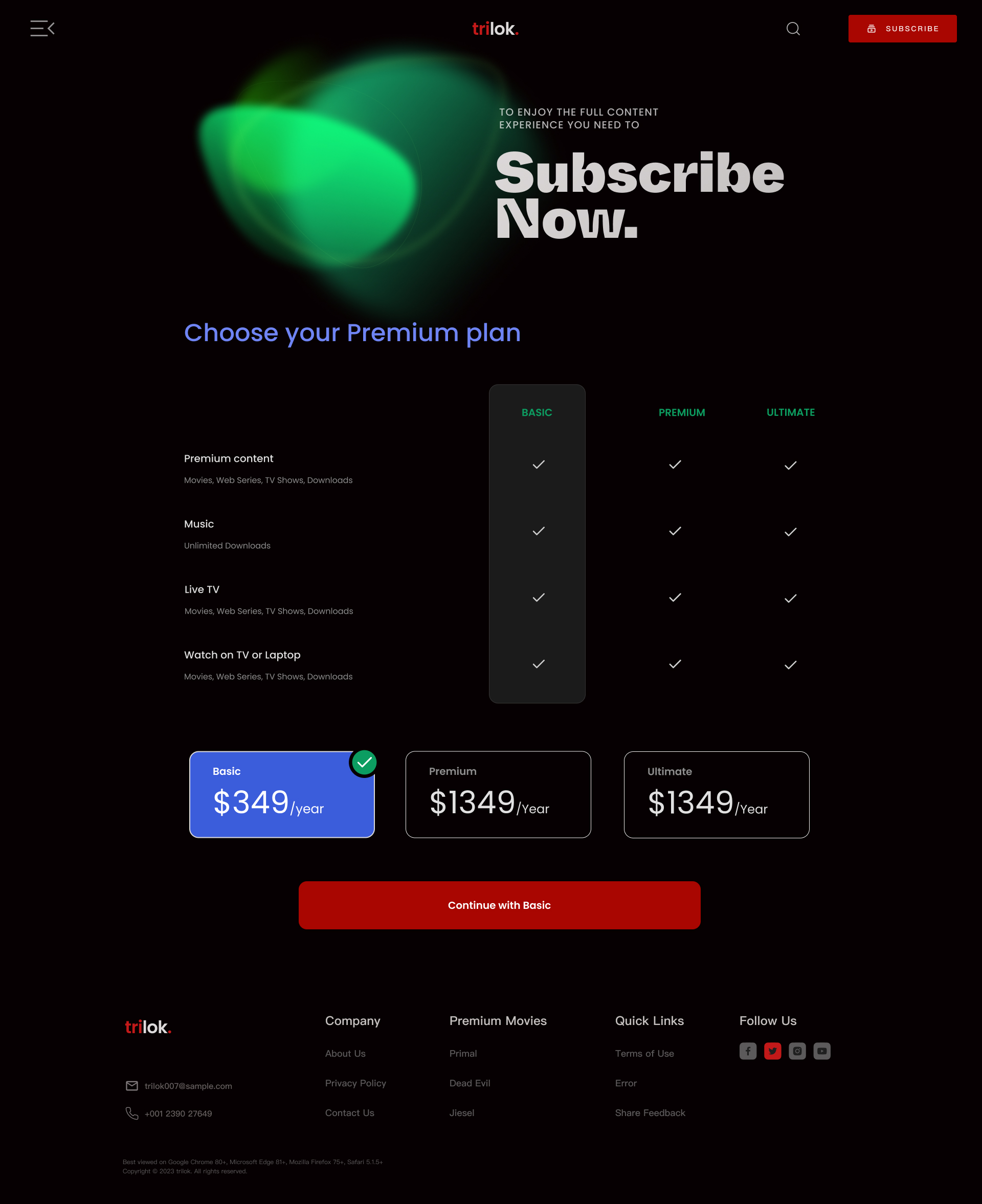Trilok | OTT Platform Figma Template by WordPress-Studio | ThemeForest