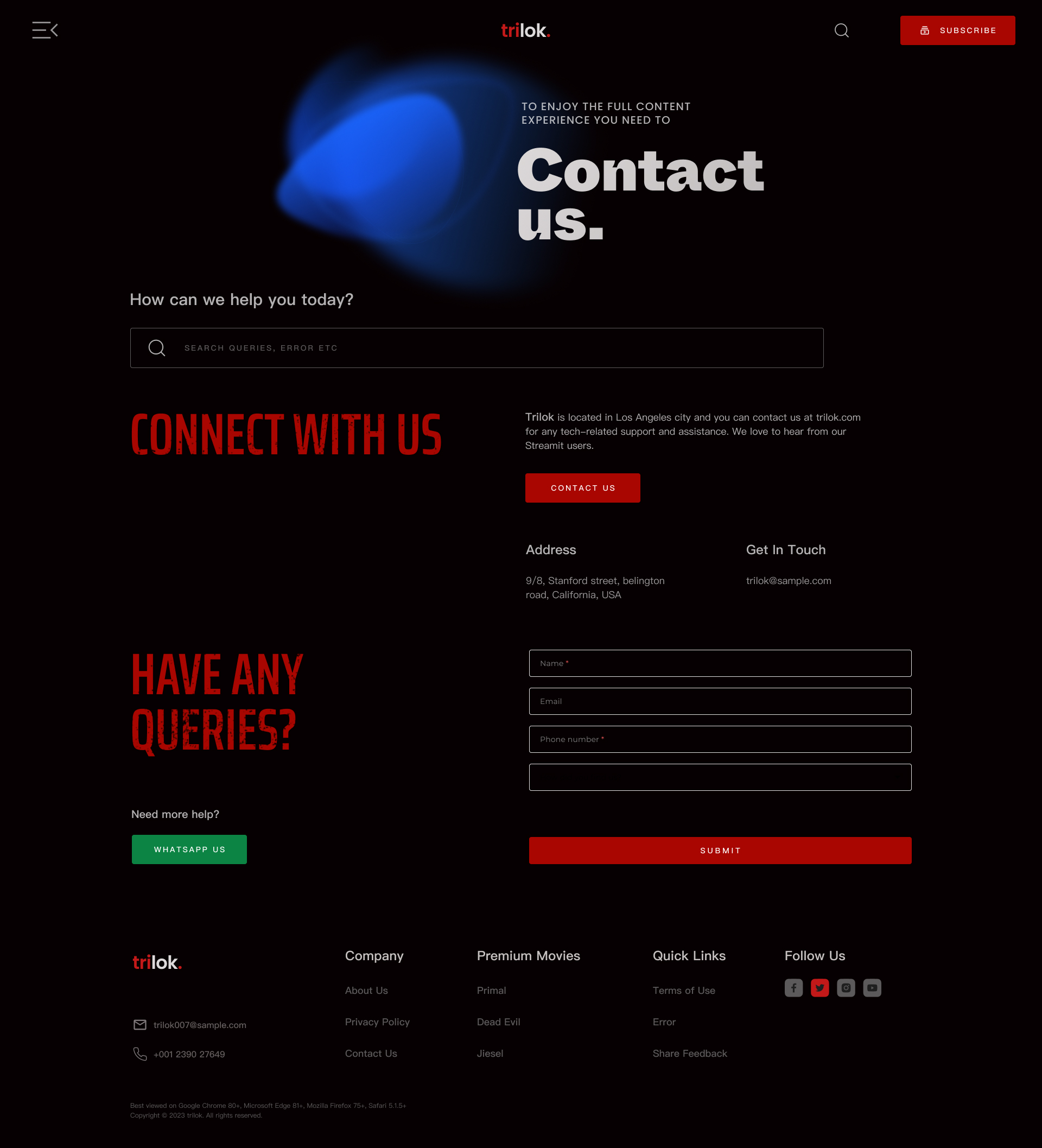 Trilok | OTT Platform Figma Template by WordPress-Studio | ThemeForest