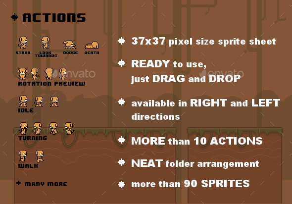 Pixel Dog Spritesheet, Game Assets | GraphicRiver