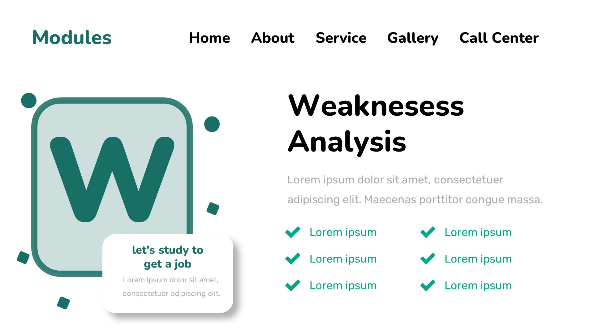 Modules - Job Board Education Powerpoint Template, Presentation Templates