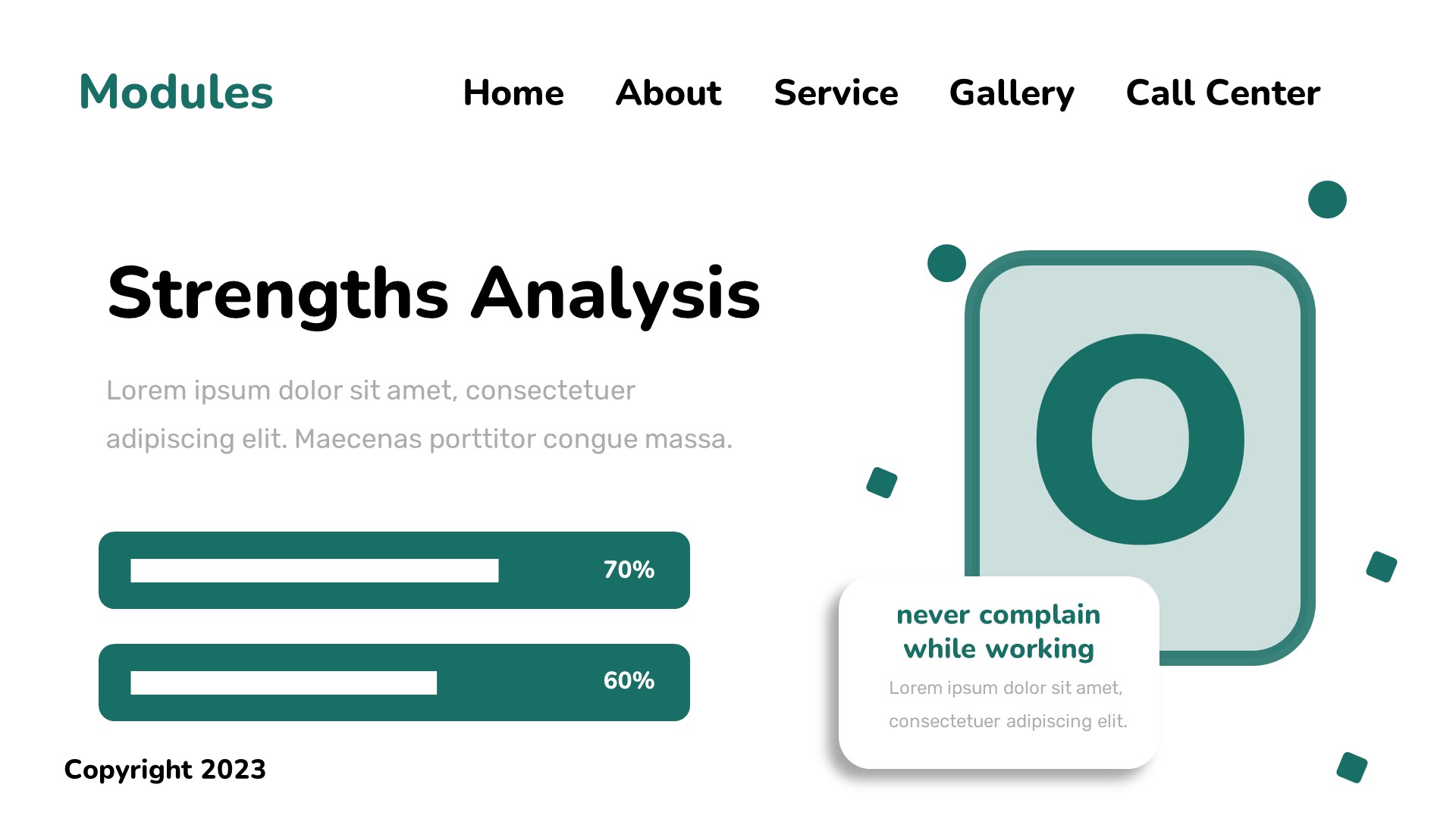 Modules - Job Board Education Powerpoint Template, Presentation Templates