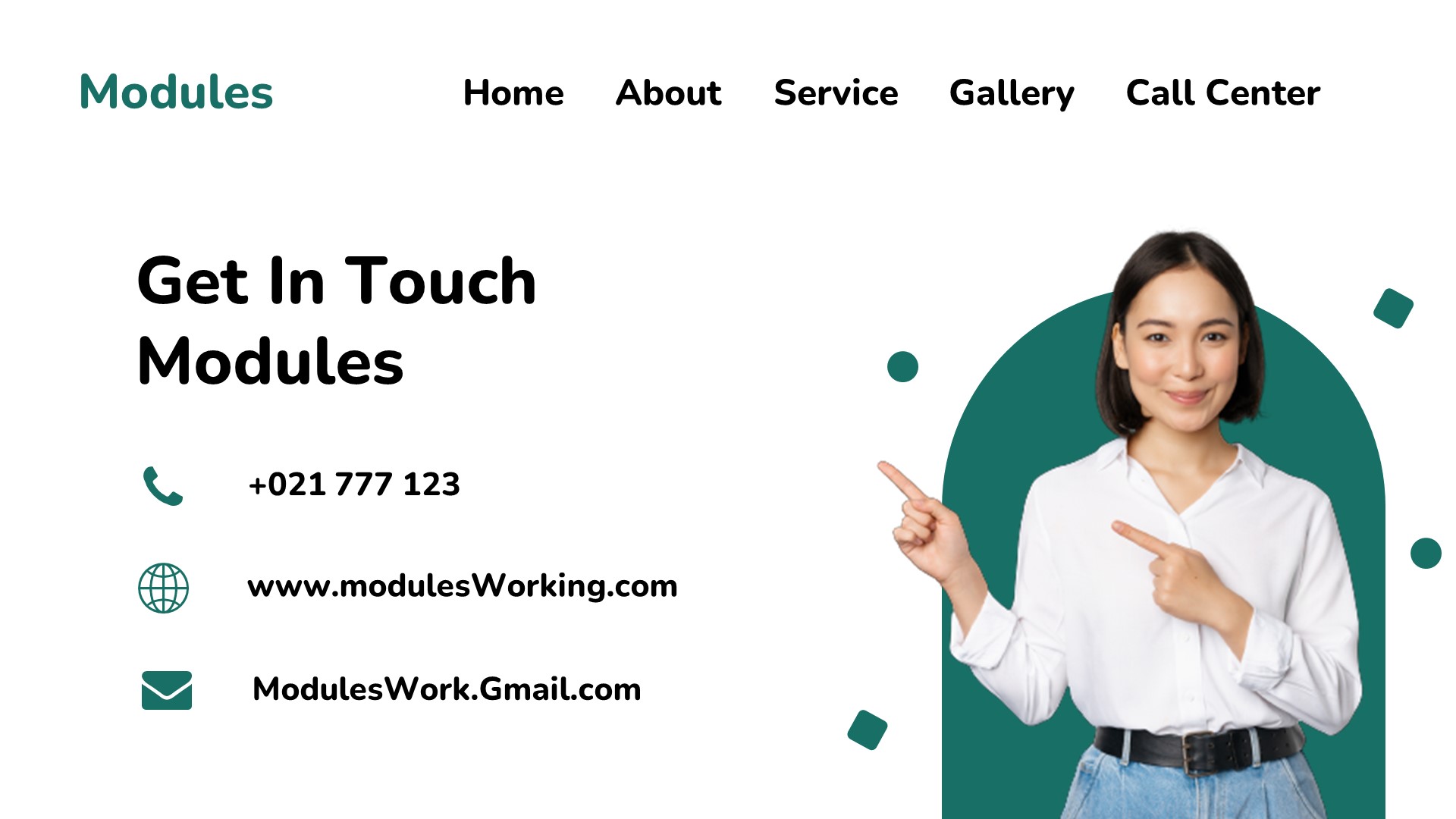 Modules - Job Board Education Powerpoint Template, Presentation Templates