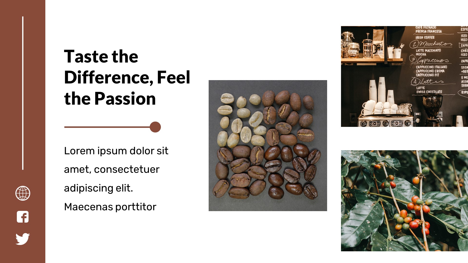 Ngopiyay - Coffee Shop & Cafe Powerpoint Template, Presentation Templates