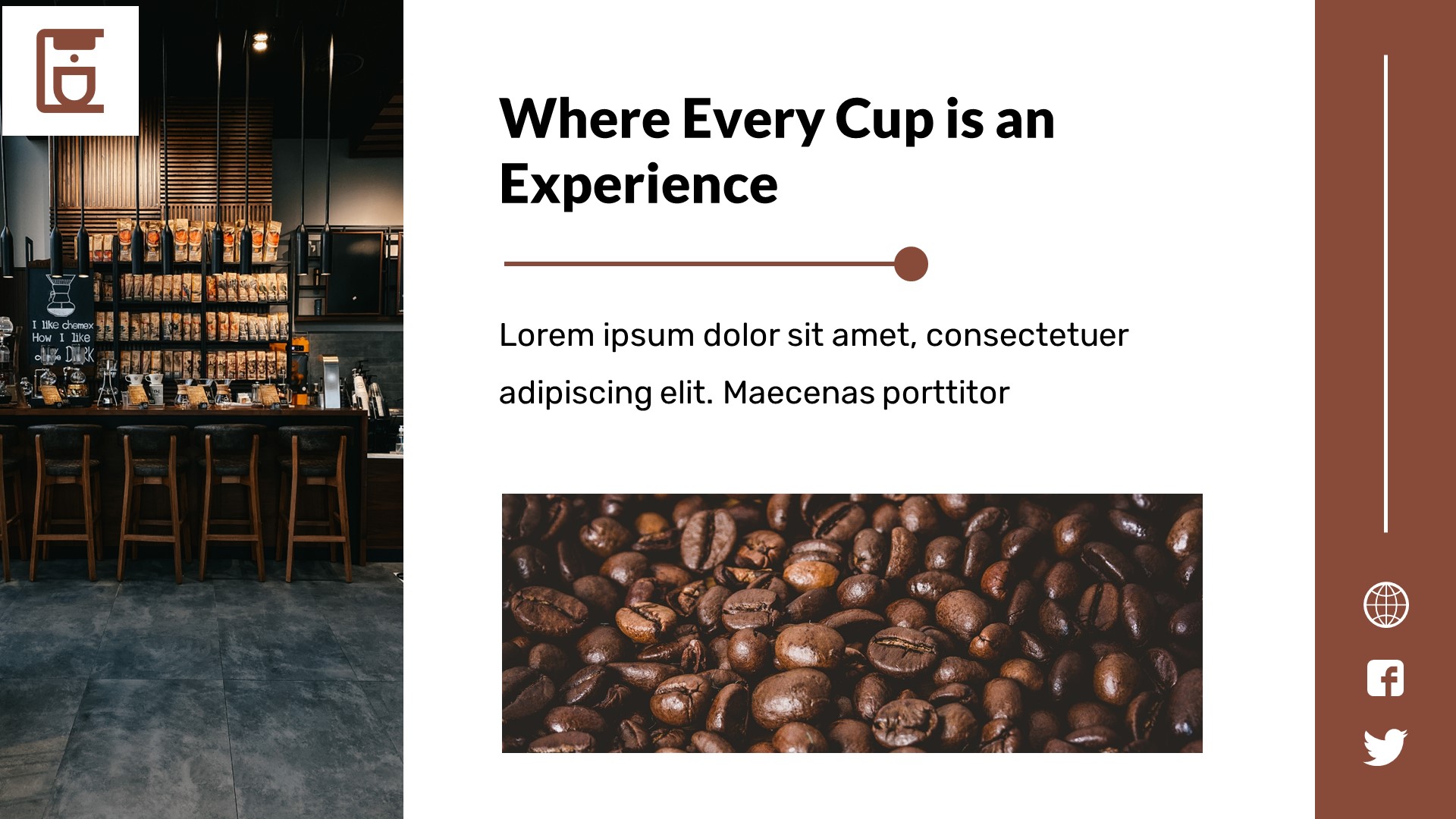 Ngopiyay - Coffee Shop & Cafe Powerpoint Template, Presentation Templates