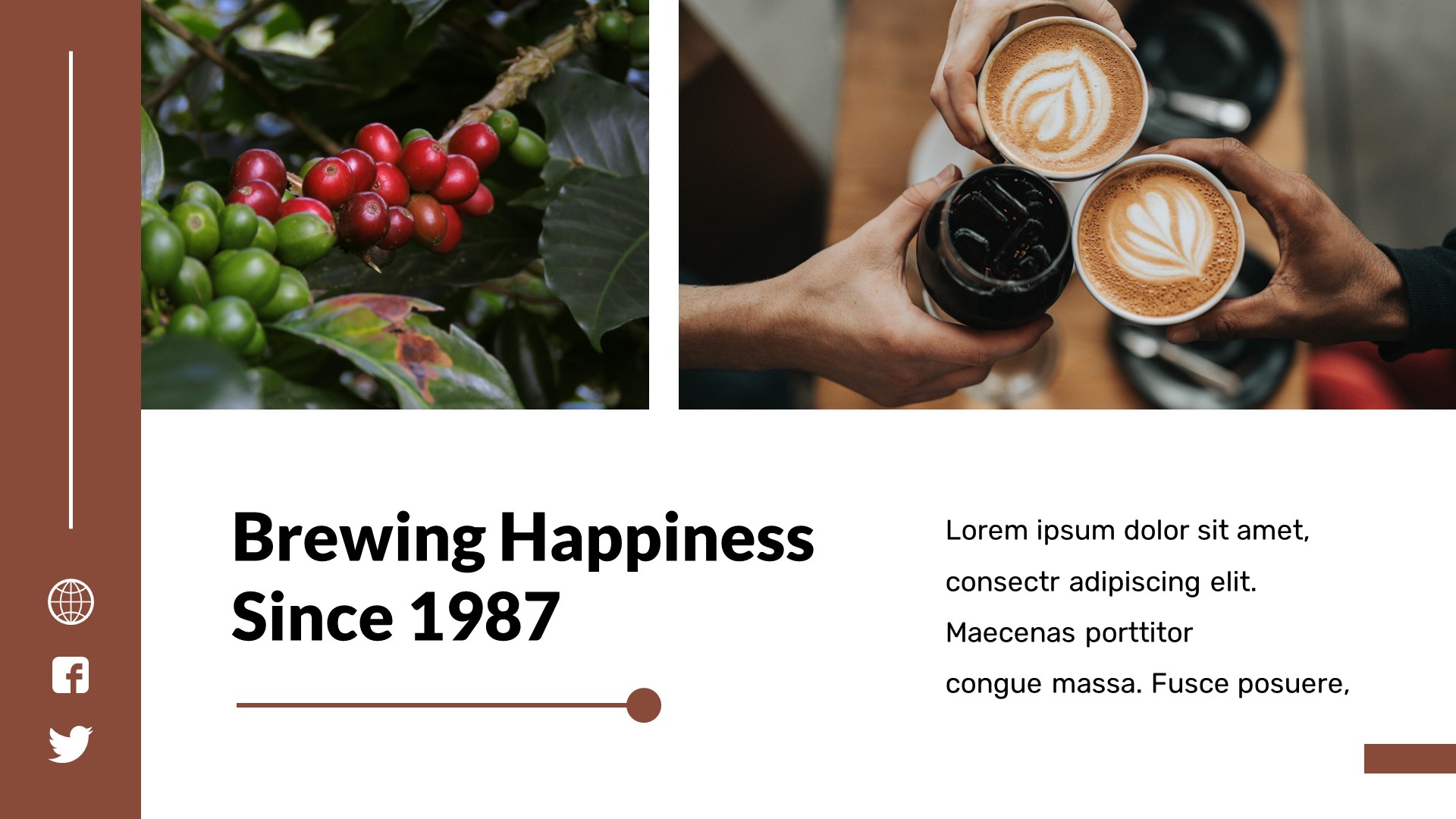 Ngopiyay - Coffee Shop & Cafe Powerpoint Template, Presentation Templates