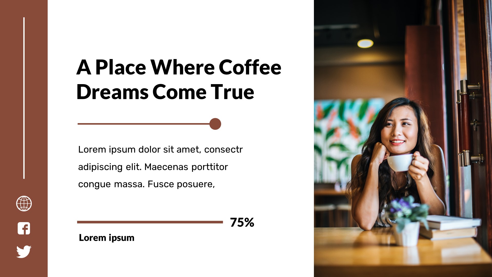 Ngopiyay - Coffee Shop & Cafe Powerpoint Template, Presentation Templates