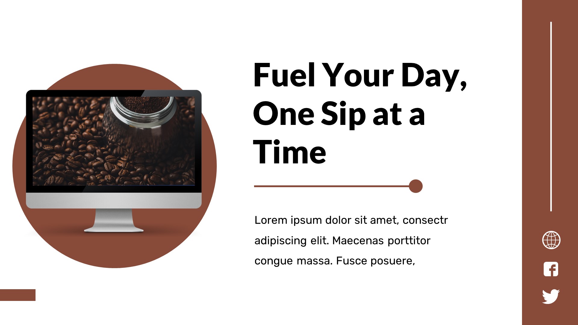 Ngopiyay - Coffee Shop & Cafe Powerpoint Template, Presentation Templates