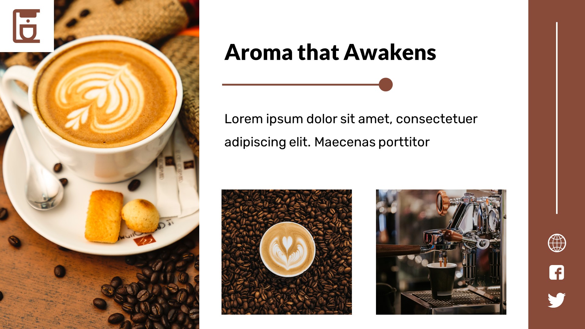 Ngopiyay - Coffee Shop & Cafe Powerpoint Template, Presentation Templates