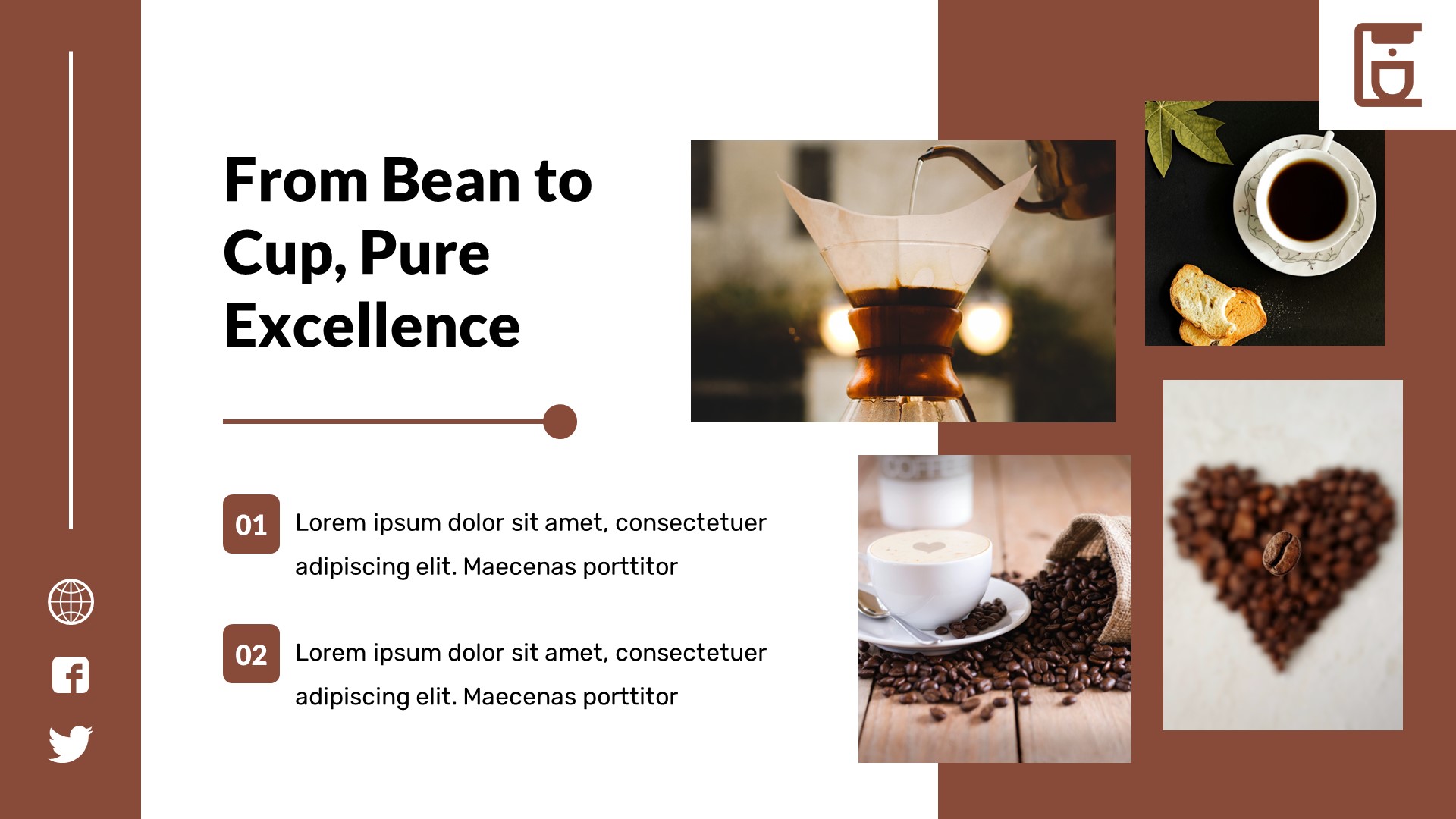 Ngopiyay - Coffee Shop & Cafe Google Slides Template, Presentation ...