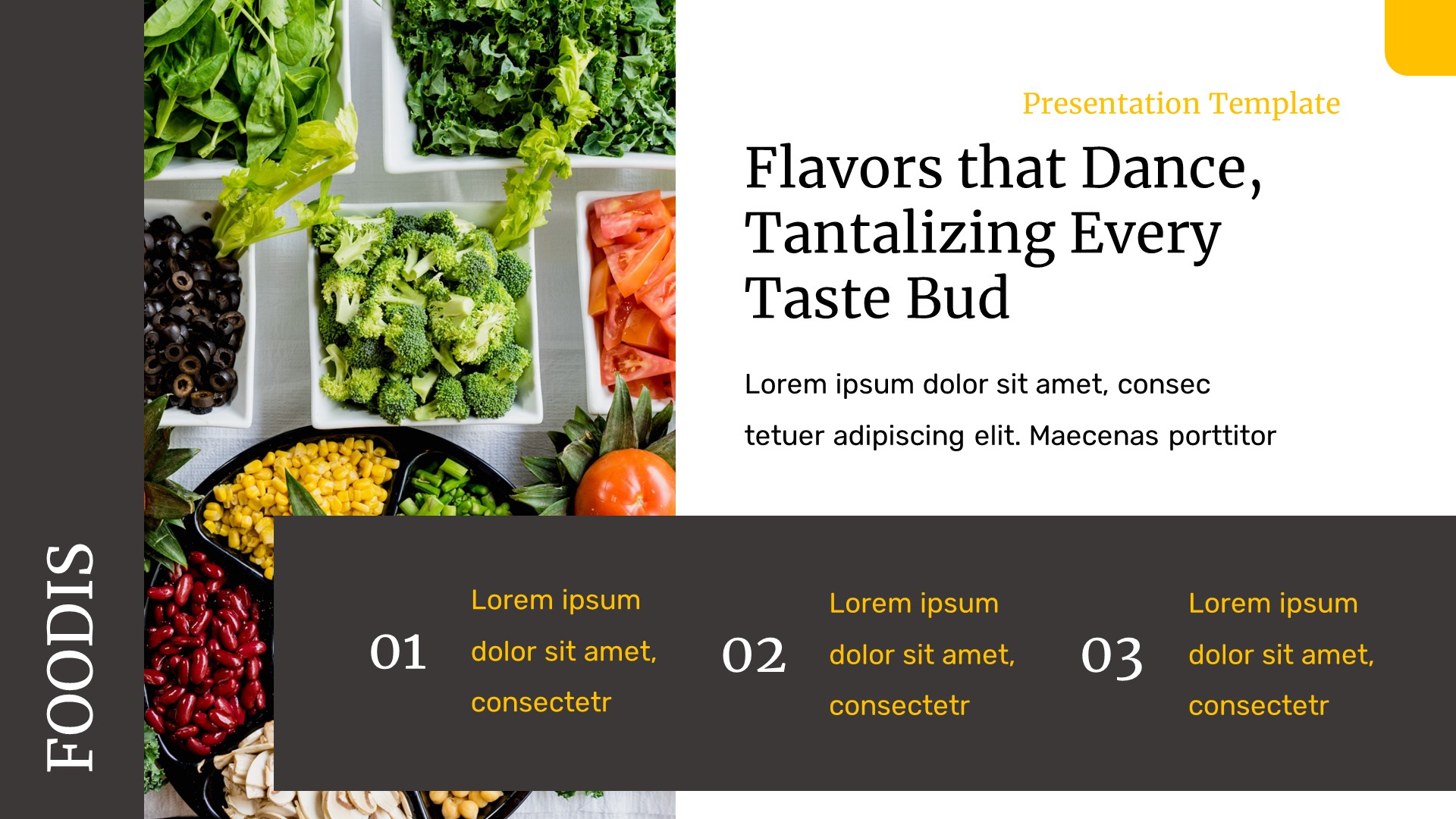 Foodis - Food & Restaurant Google Slides Template, Presentation Templates