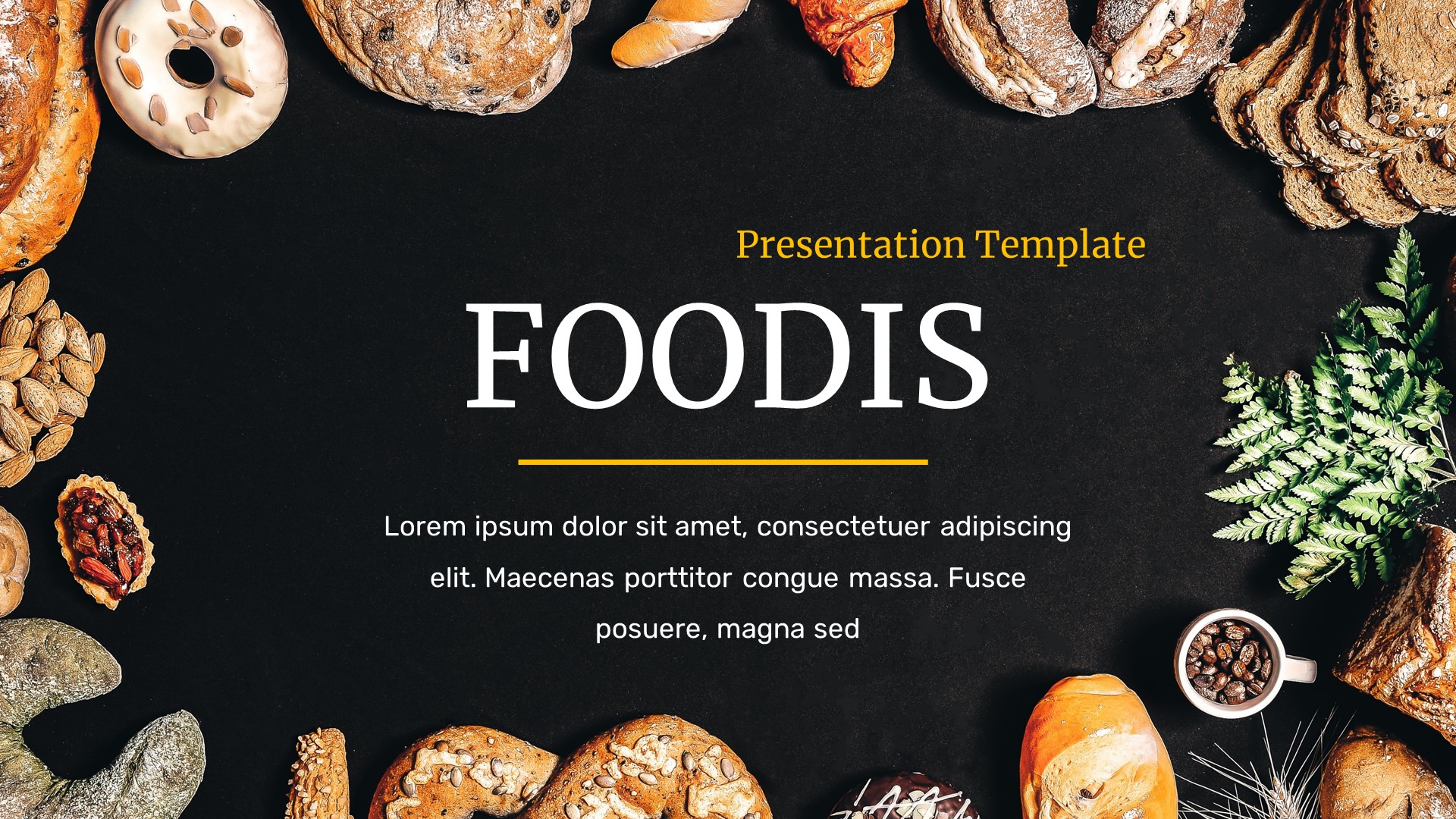 Foodis - Food & Restaurant Powerpoint Template, Presentation Templates