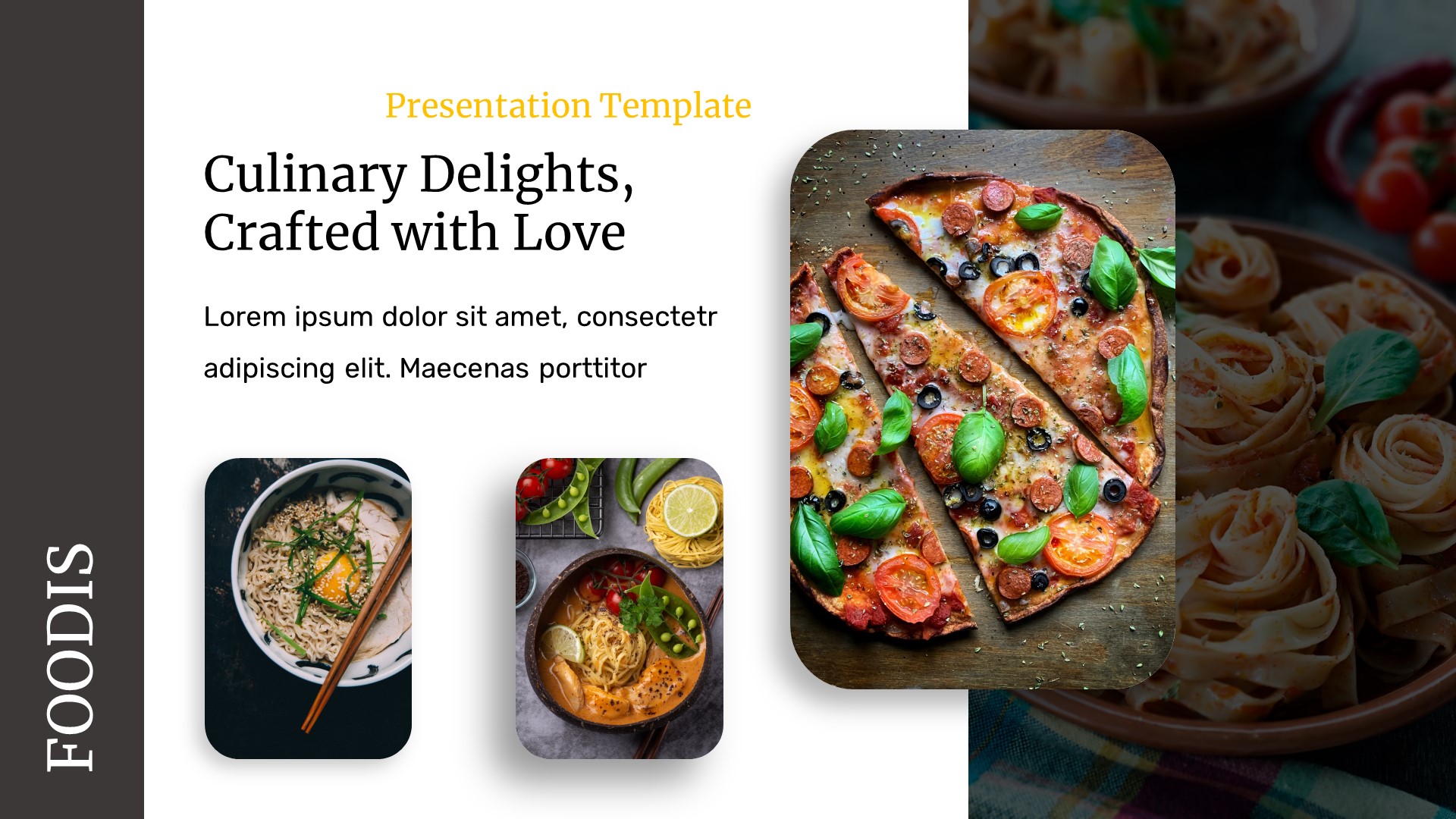 Foodis - Food & Restaurant Powerpoint Template, Presentation Templates