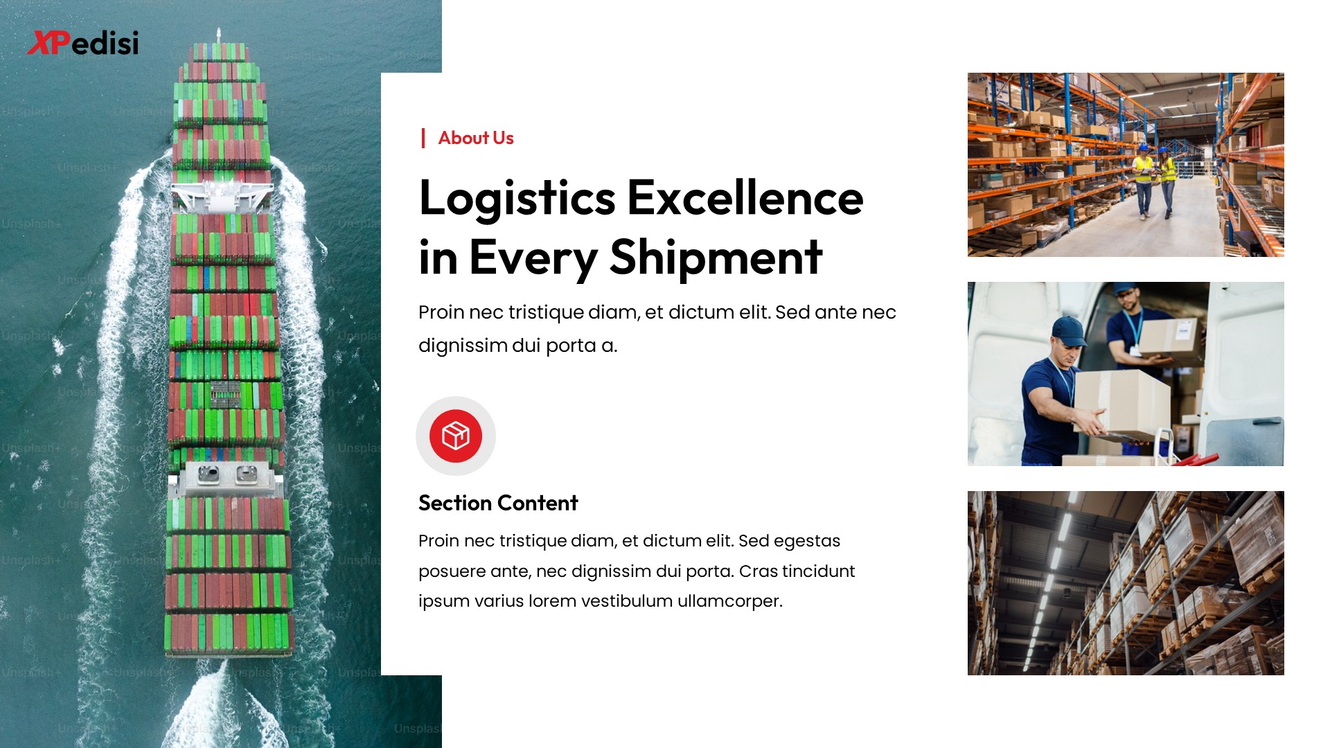 Xpedisi - Logistics & Delivery Services Powerpoint Template ...