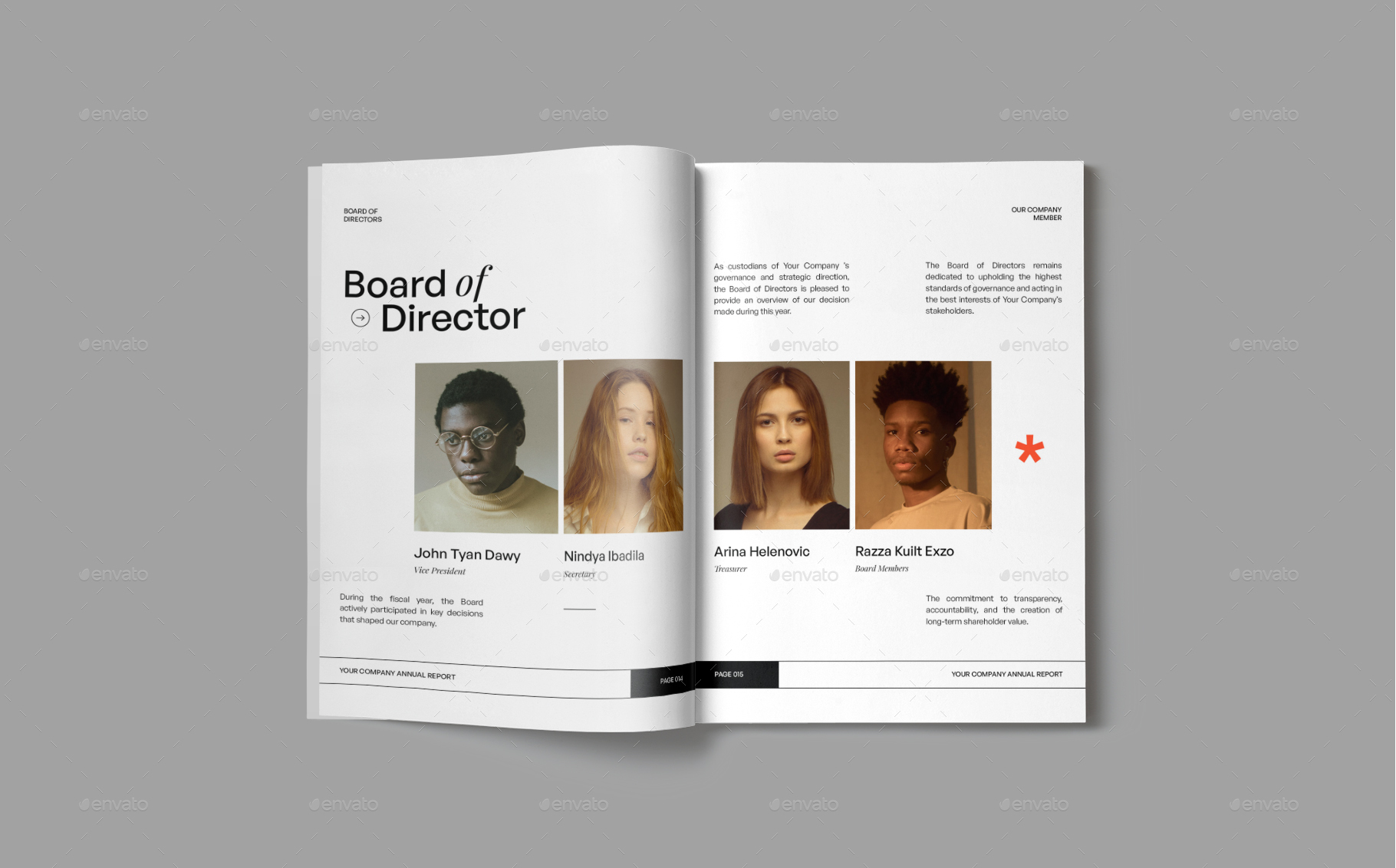 Modern Minimal Annual Report, Print Templates | GraphicRiver