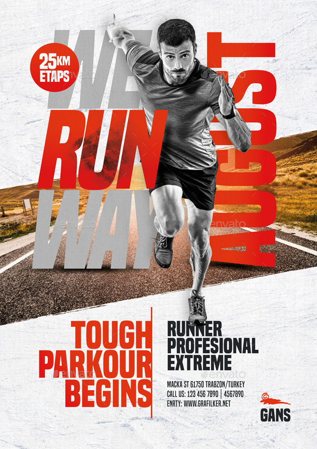 Sprint Runner Flyer Bundle Templates, Print Templates | GraphicRiver