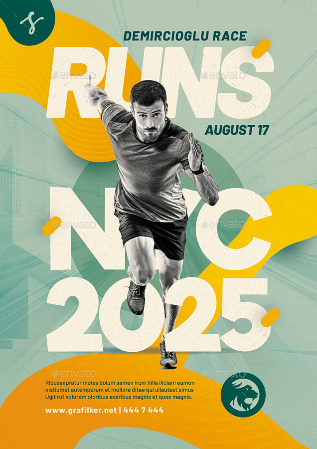 Sprint Runner Flyer Bundle Templates, Print Templates | GraphicRiver