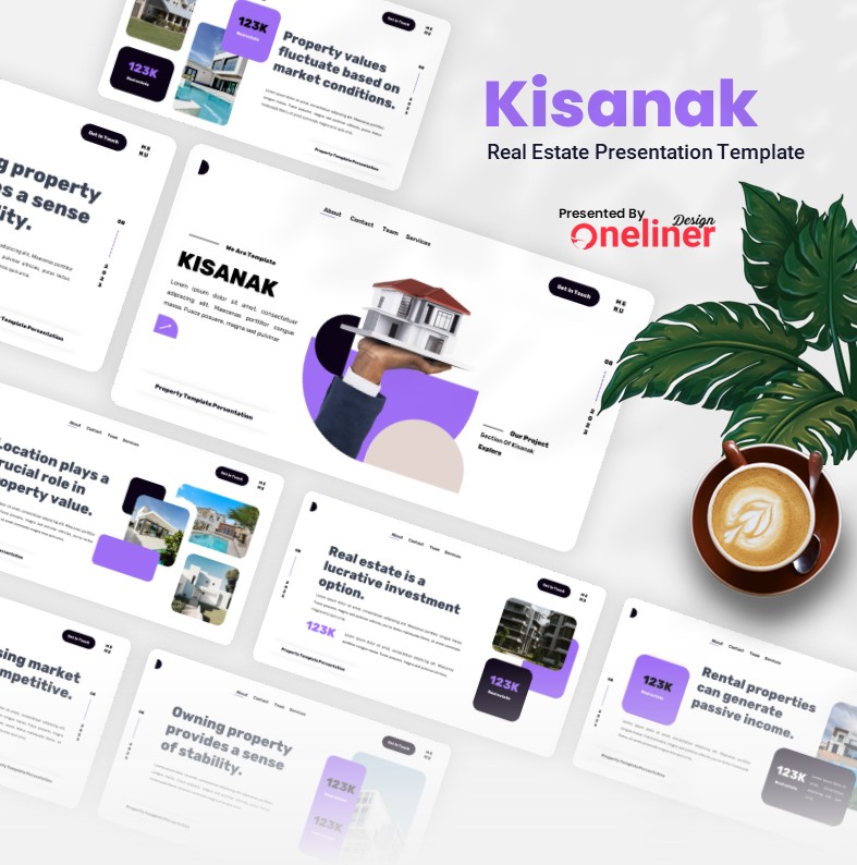 Kisanak - Single Property & Apartment Keynote Template, Presentation ...