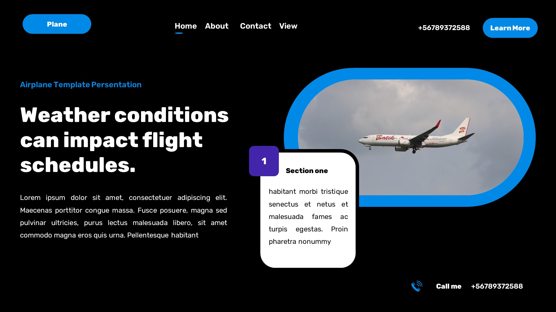 Plane Aviation Keynote Template, Presentation Templates | GraphicRiver