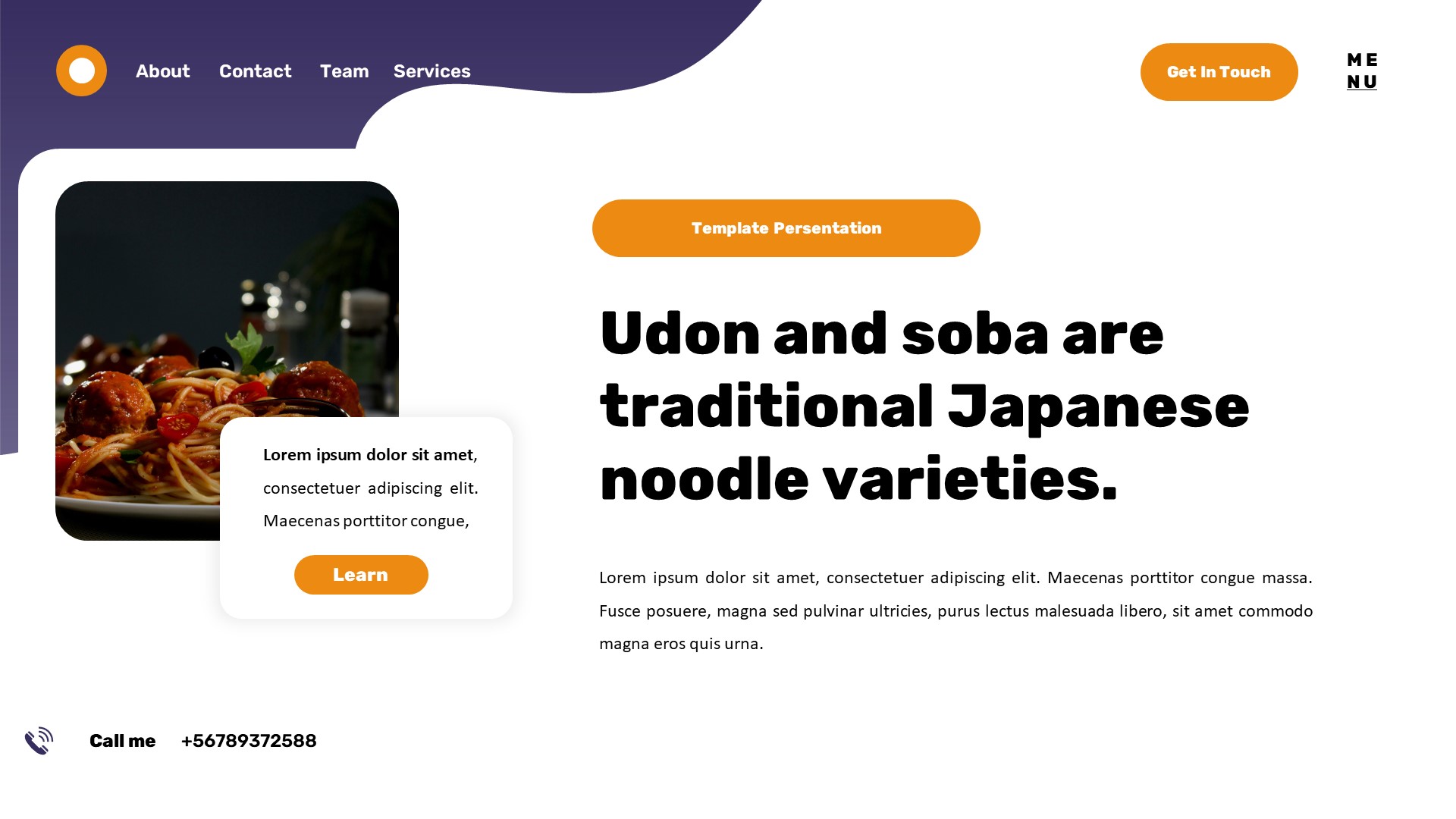 Ramen - Noodle & Japan Food Powerpoint Template, Presentation Templates
